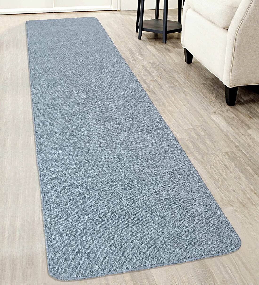 Buy Blue Polypropylene Solid 10 X 2 Feet Hallway Runners Runner by ...