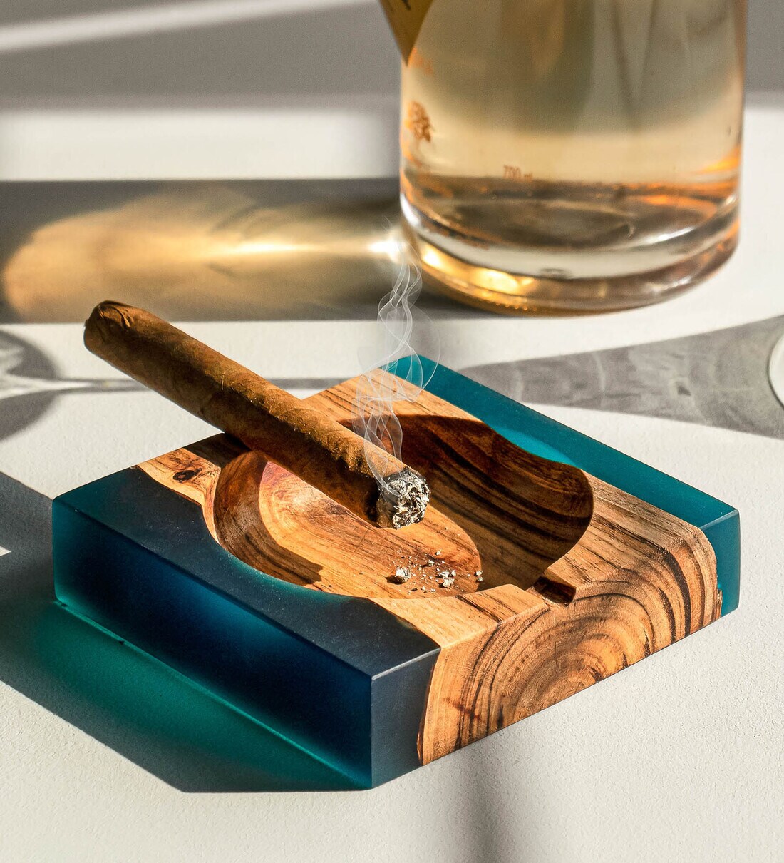 Buy Island Paradise Blue & Brown Resin & Wood Ash Tray at 22% OFF by ...