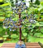 Buy Blue Quartz Stone Fortune Crystal Tree Showpiece by Muren Online ...