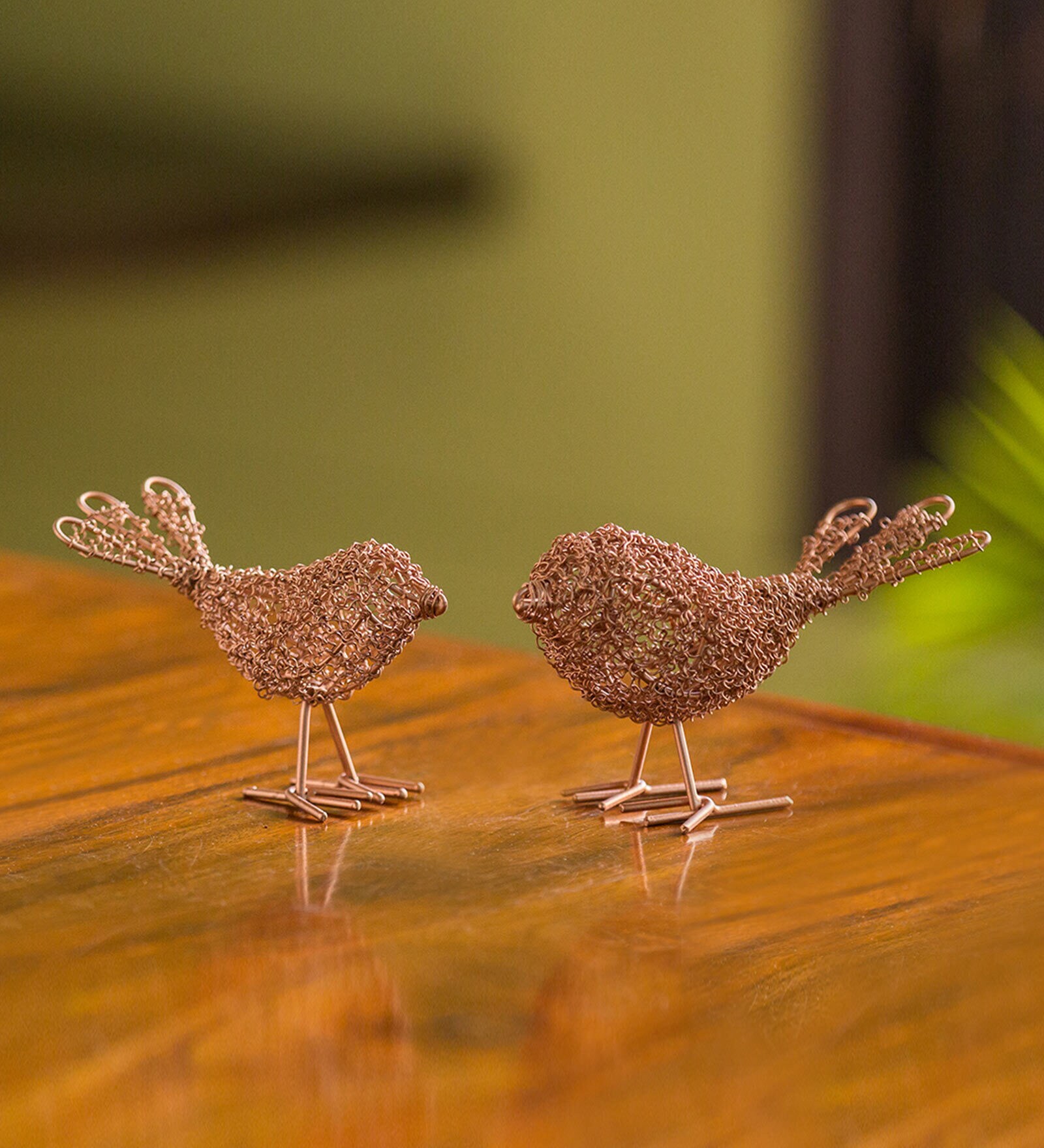 Buy Blabber Bird (Set of 2) Iron with Poweder Coating Curios by ...