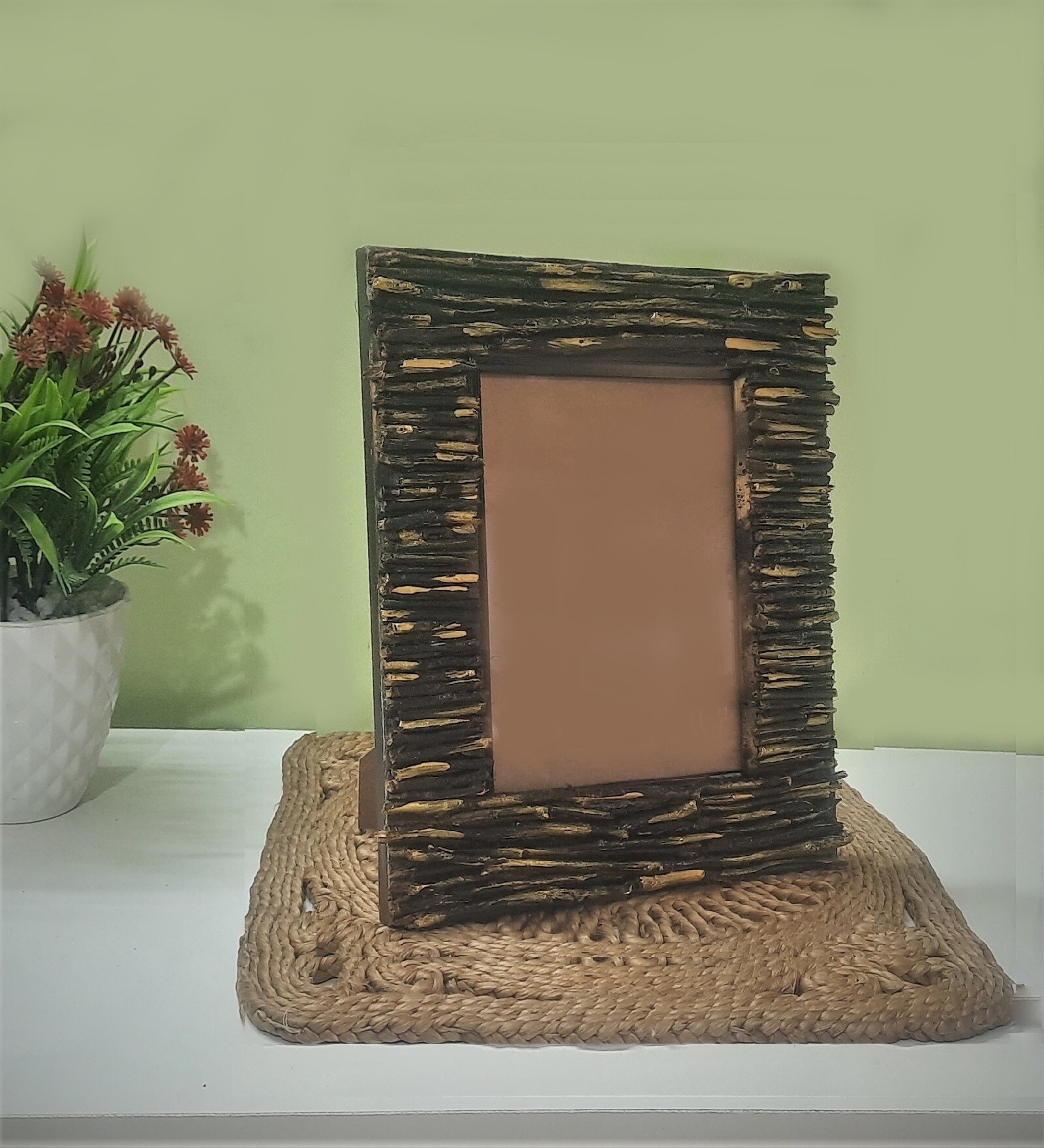 Buy Black & Gold Mango Wood Table Photoframe by Disoo Fashions at 13% ...