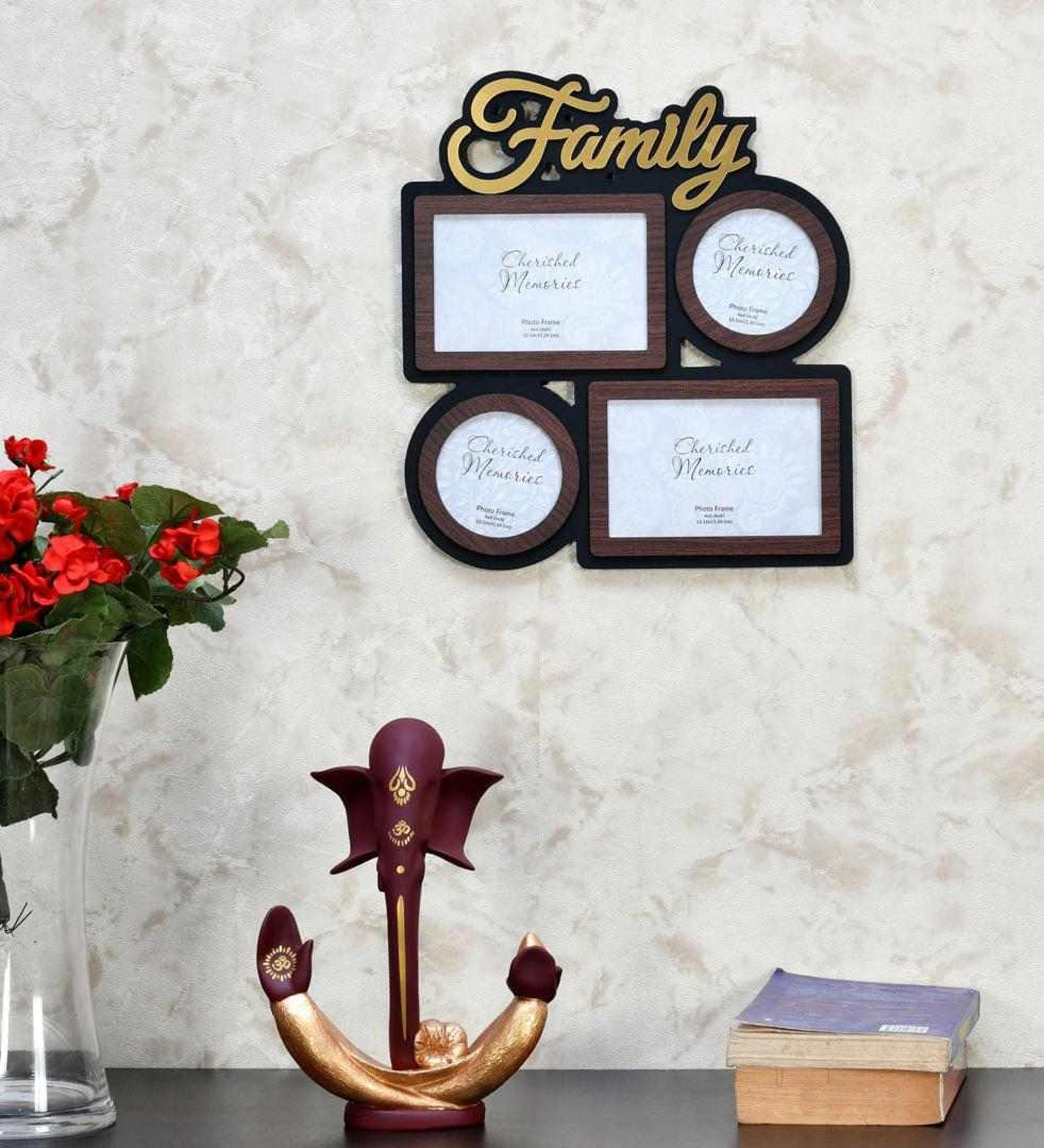 Buy Black & Gold MDF Photo Frames by @home at 47% OFF by @home | Pepperfry