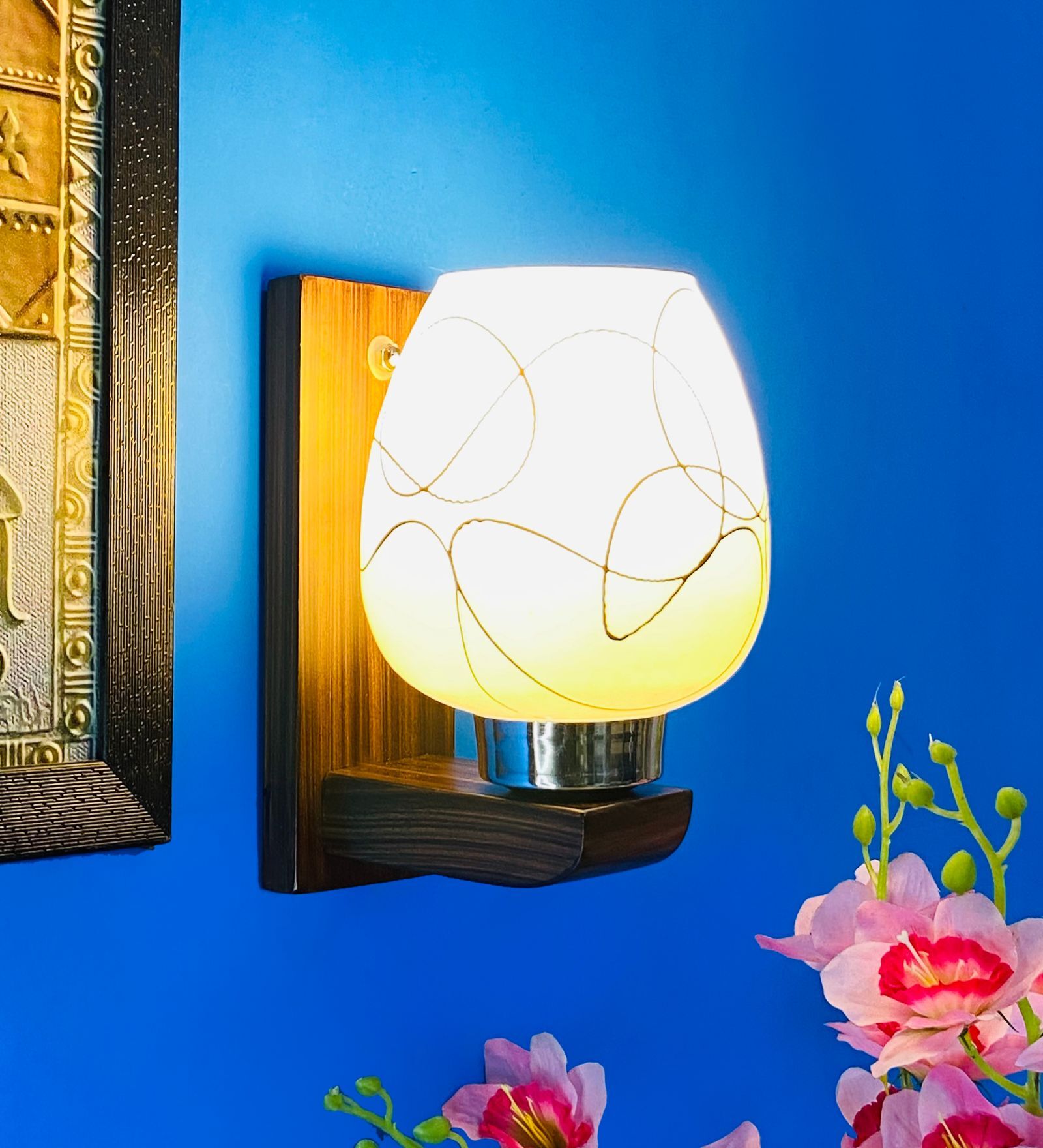 Buy Wooden Novelty Wall Light (Brown) at 56% OFF by Foziq | Pepperfry