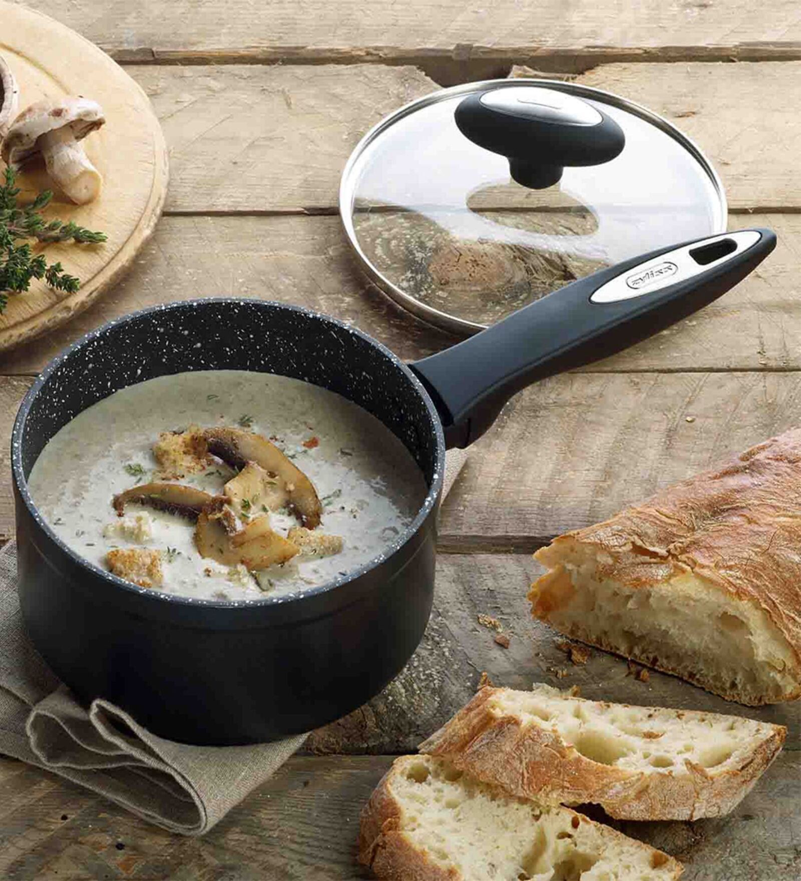 Buy Santana Black Aluminium Sauce Pan with Lid at 100% OFF by Zyliss ...