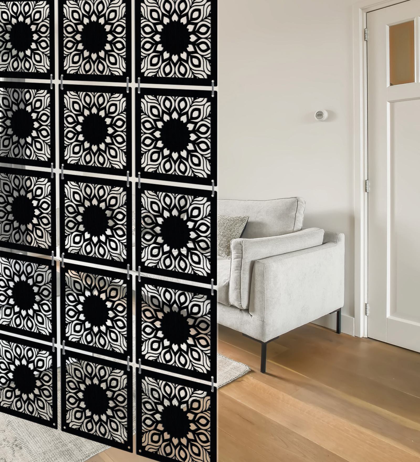 Buy Black Engineered Wood Wall Hanging Room Divider Panel at 30% OFF by ...