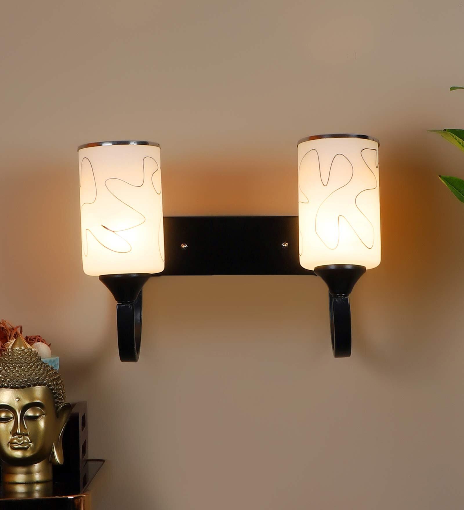 Buy Hubert Black Iron Wall Sconces by Eliante by Jainsons Lights at 40% ...
