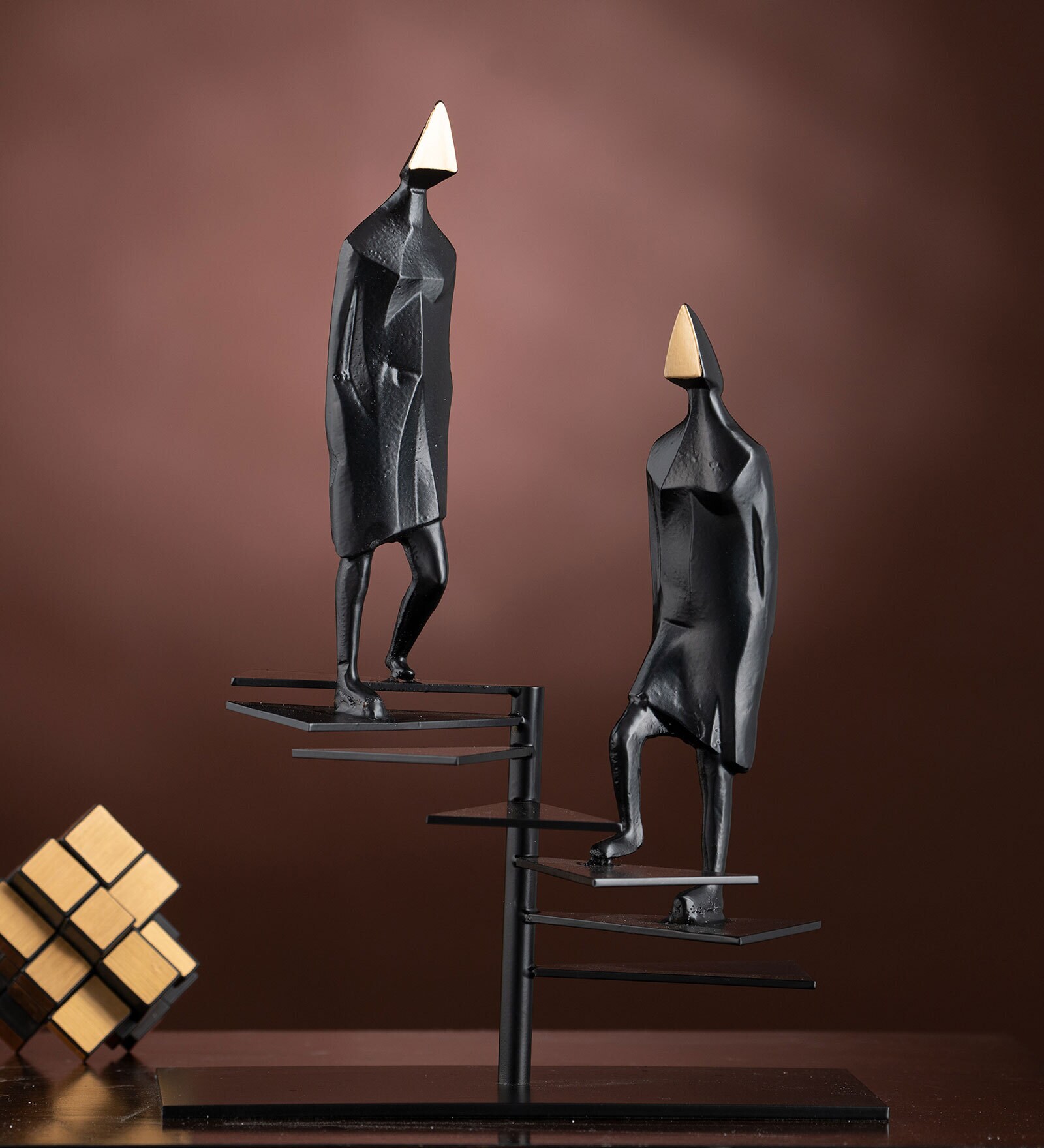 Buy Black Iron Table Showpiece at 20% OFF by La Muse | Pepperfry