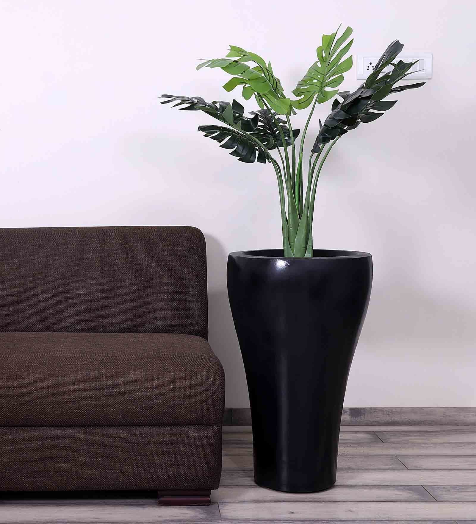 Buy Black Large Fiberglass Conical Shape Big Planter at 29% OFF by ...