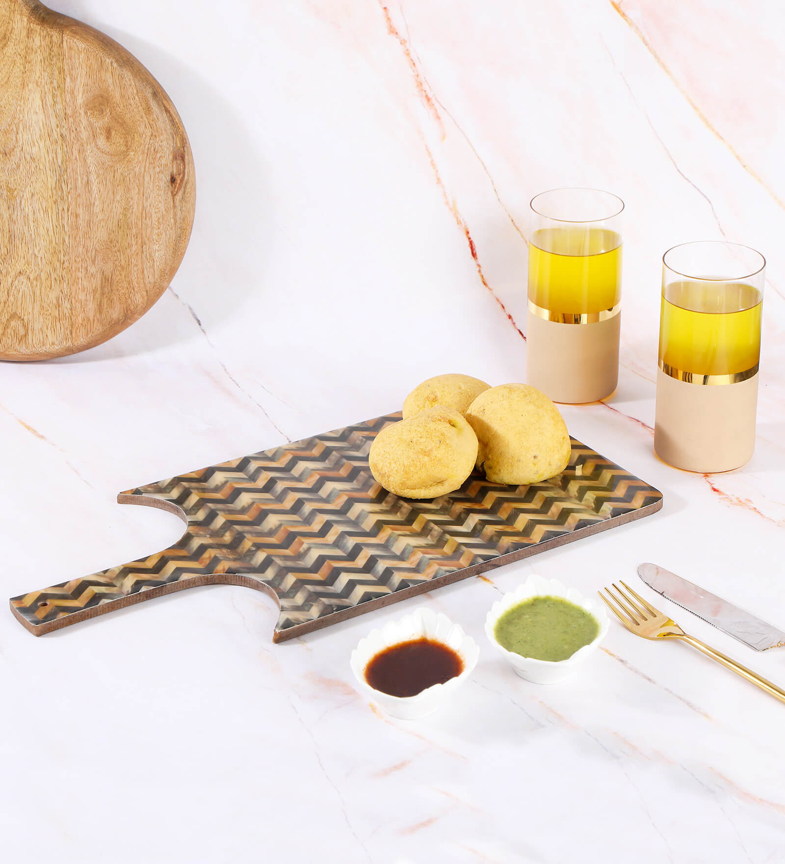 Buy Black Mdf 16 Inch Appetizer Platters at 50% OFF by The Home Co ...