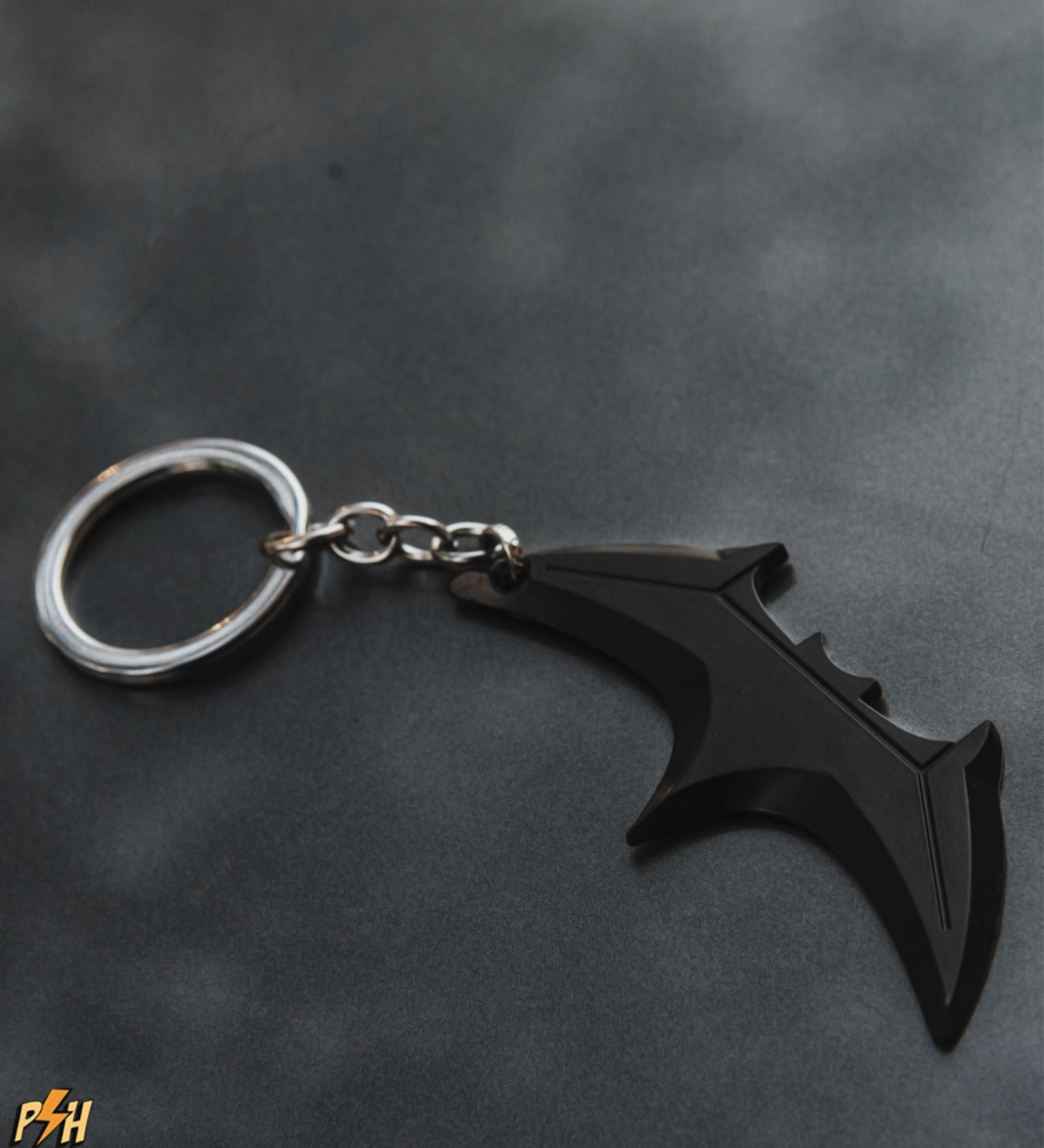 Buy Black Metal Batman Keychain - Batarang by Planet Superheroes Online ...