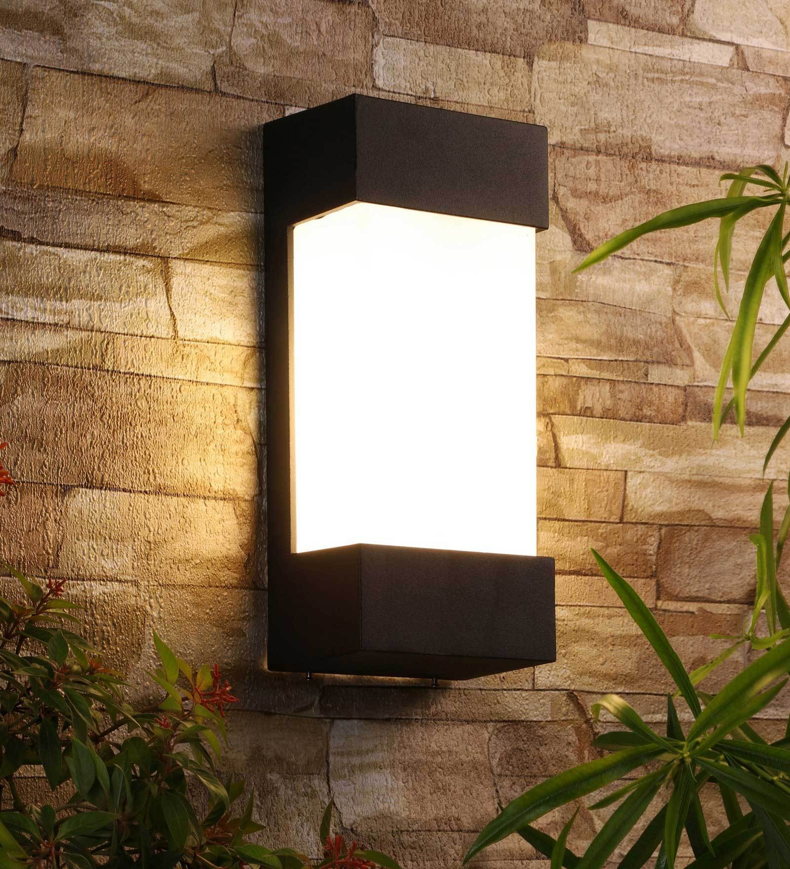 Buy Black Metal Outdoor Wall Light by Eliante by Jainsons Lights at 47% ...