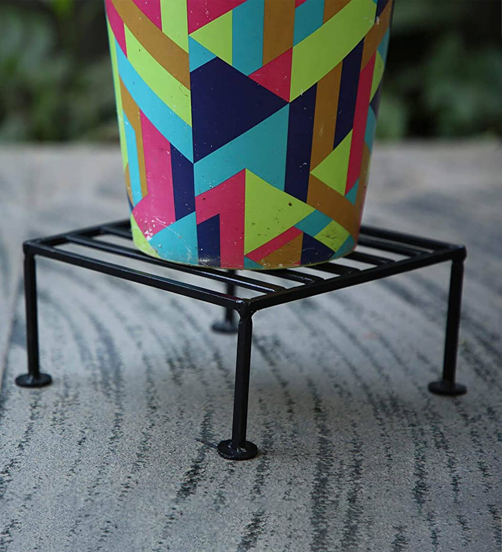 Buy Black Metal Planter Stand by Sharpex at 11% OFF by Sharpex | Pepperfry