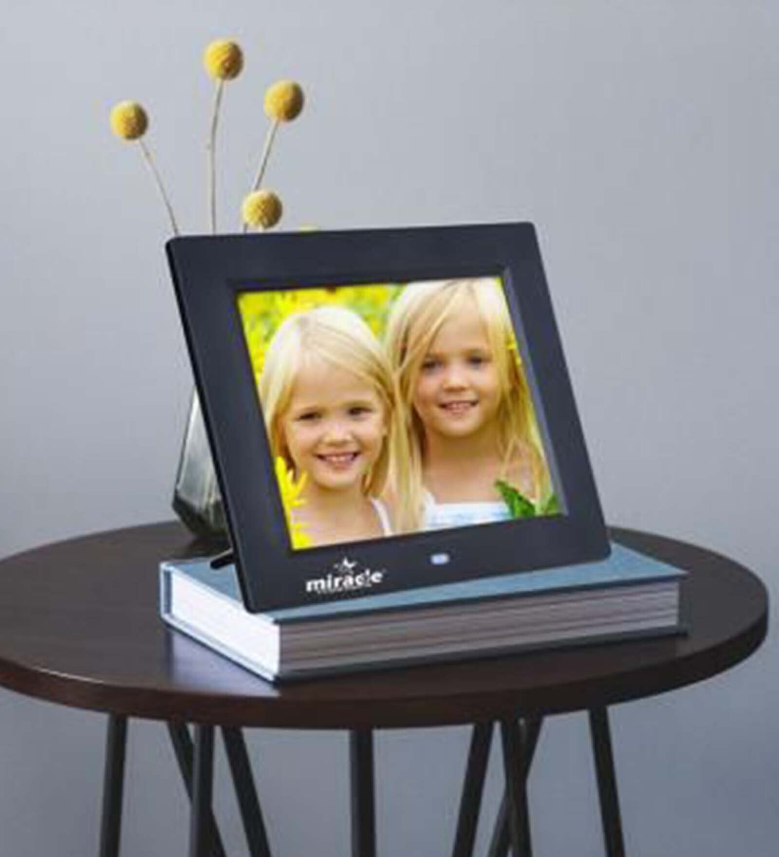 Buy Black Plastic 8 Inch Digital Photo Frame by Miracle Digital at 33% ...