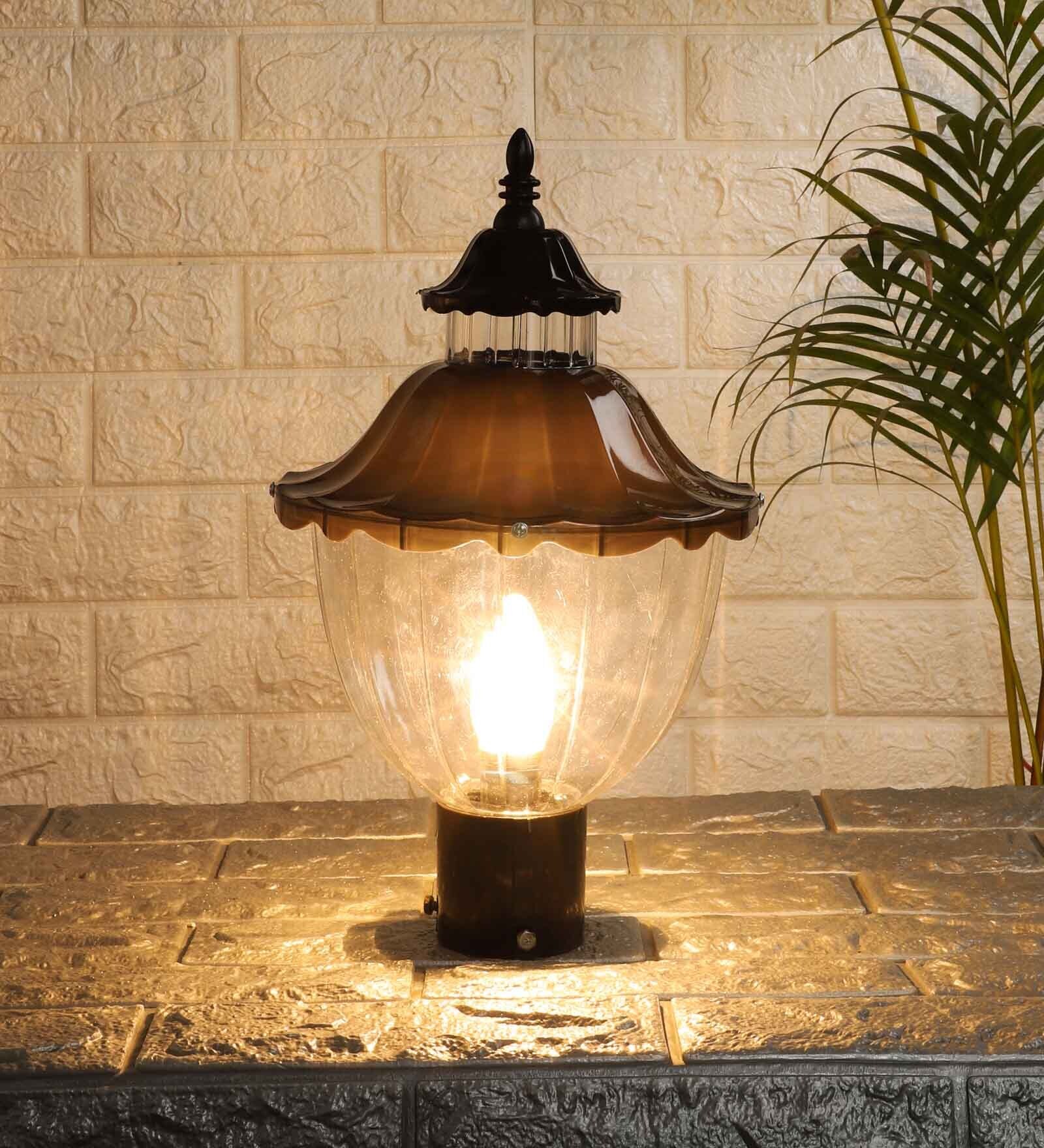 Buy Zambia Black Plastic and Glass Gate Light at 33% OFF by BrightDaisy ...
