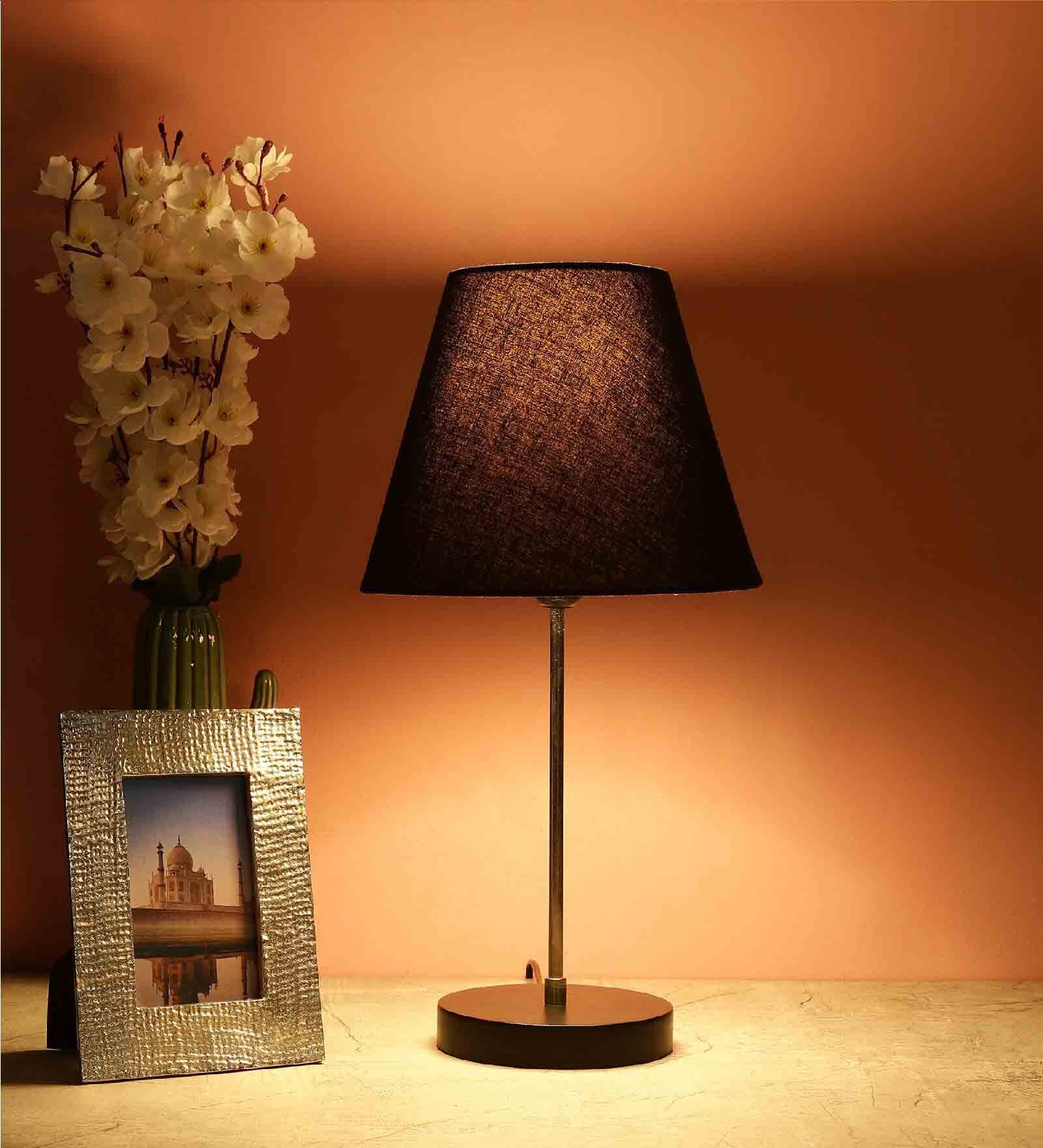 Buy Coventry Black Fabric Shade Night Lamp With Aluminium Base at 24% ...