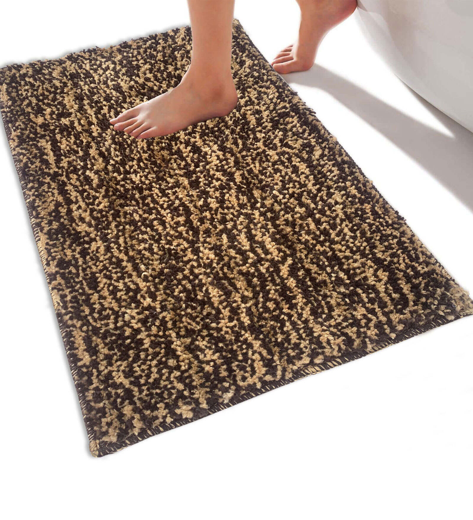 Buy Black Solid Microfibre 23x15 Inches AntiSkid Bath Mat at 69% OFF by ...