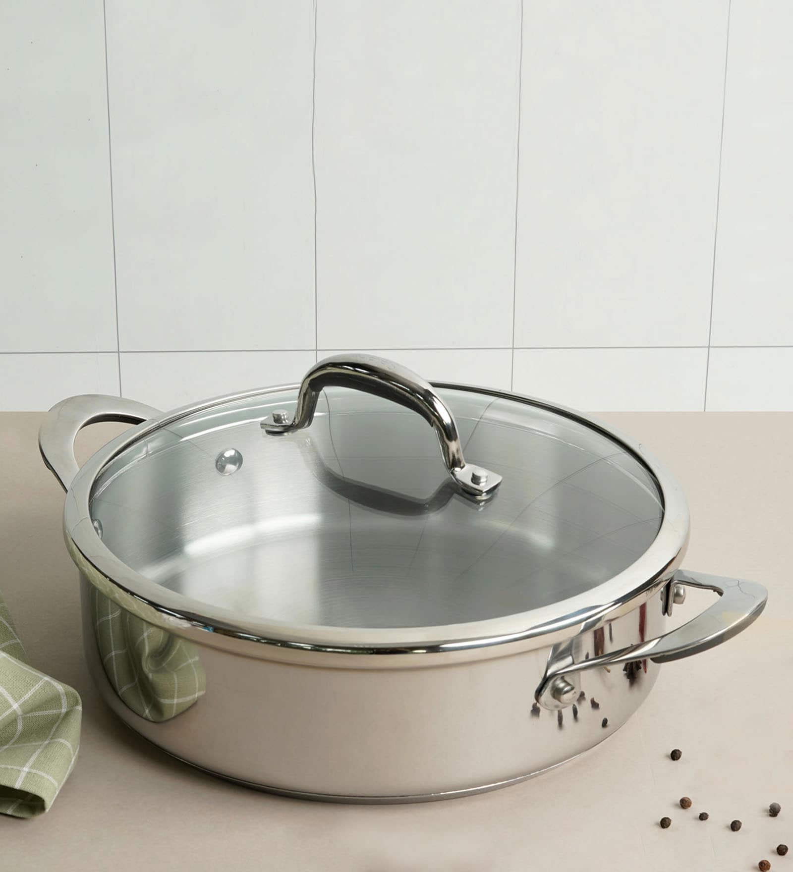 Buy Silver Stainless Steel Saute Pan By Meyer at 18% OFF by Meyer ...