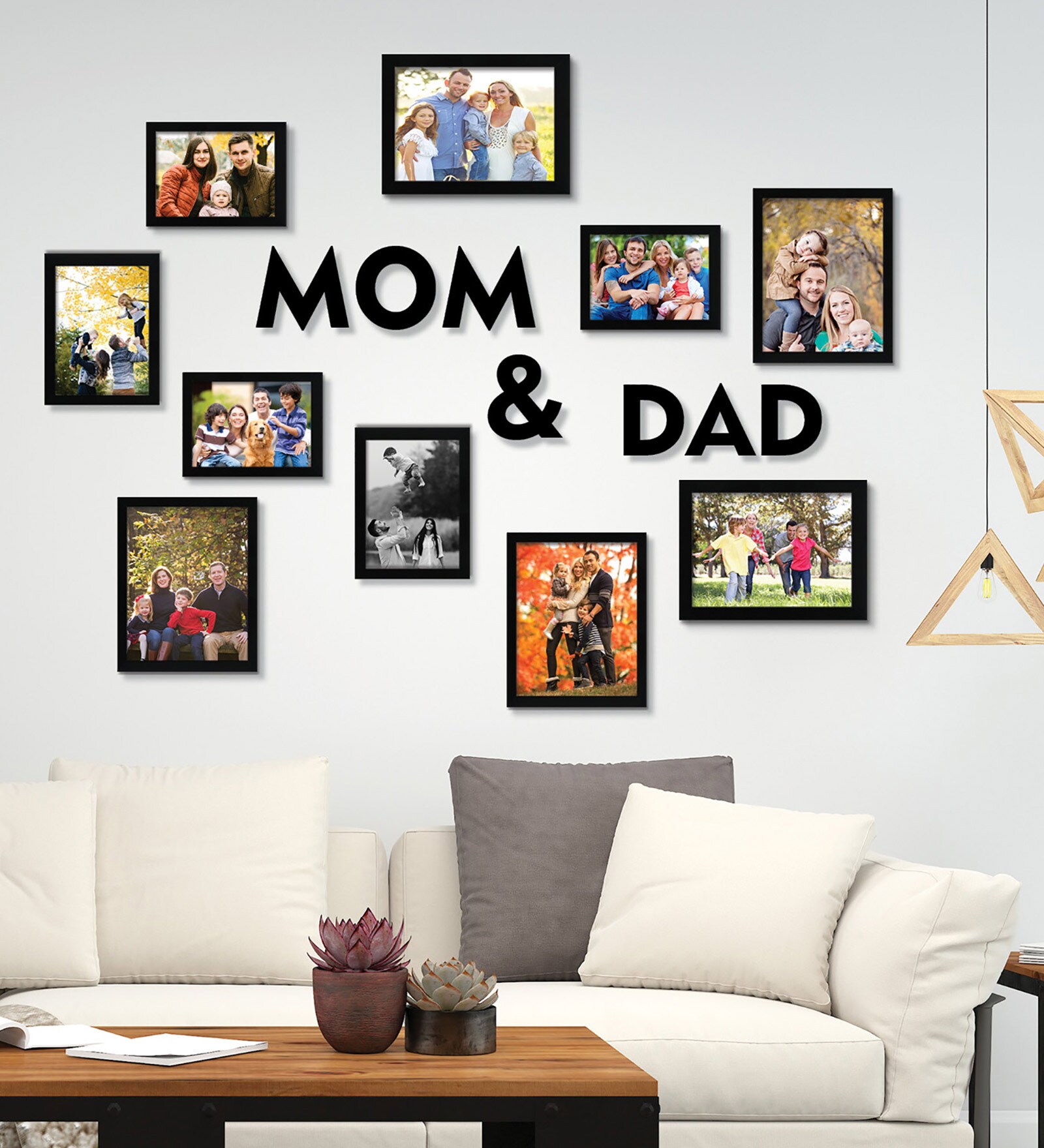 Buy Black Synthetic Wood Set Of 10 Collage-Photo Frames at 19% OFF by ...