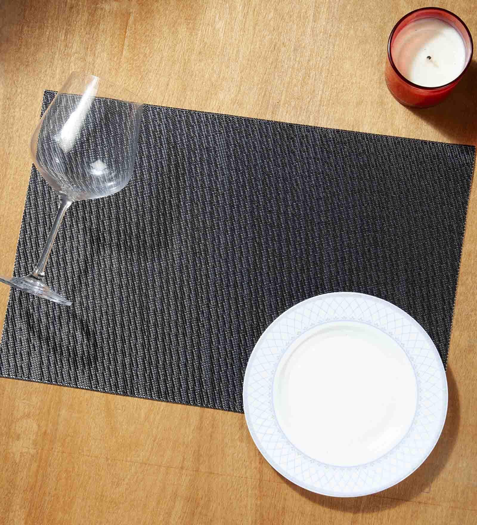 Buy Howard (12x18) Black Vinyl (Set of 6) Placemat at 10% OFF by ...