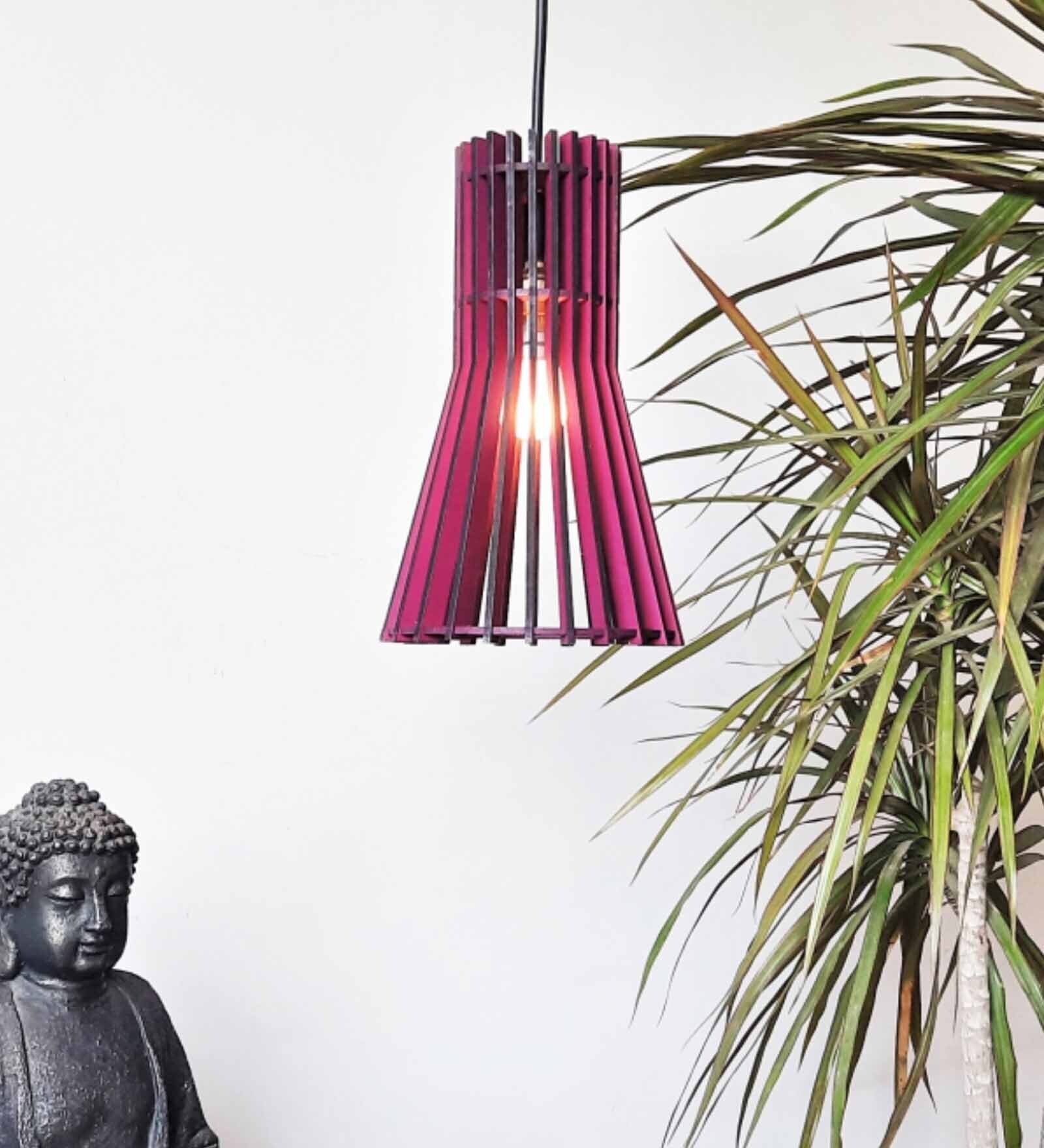 Buy Osaka Peach MDF Hanging Light by Grobliss Online - Geometric ...