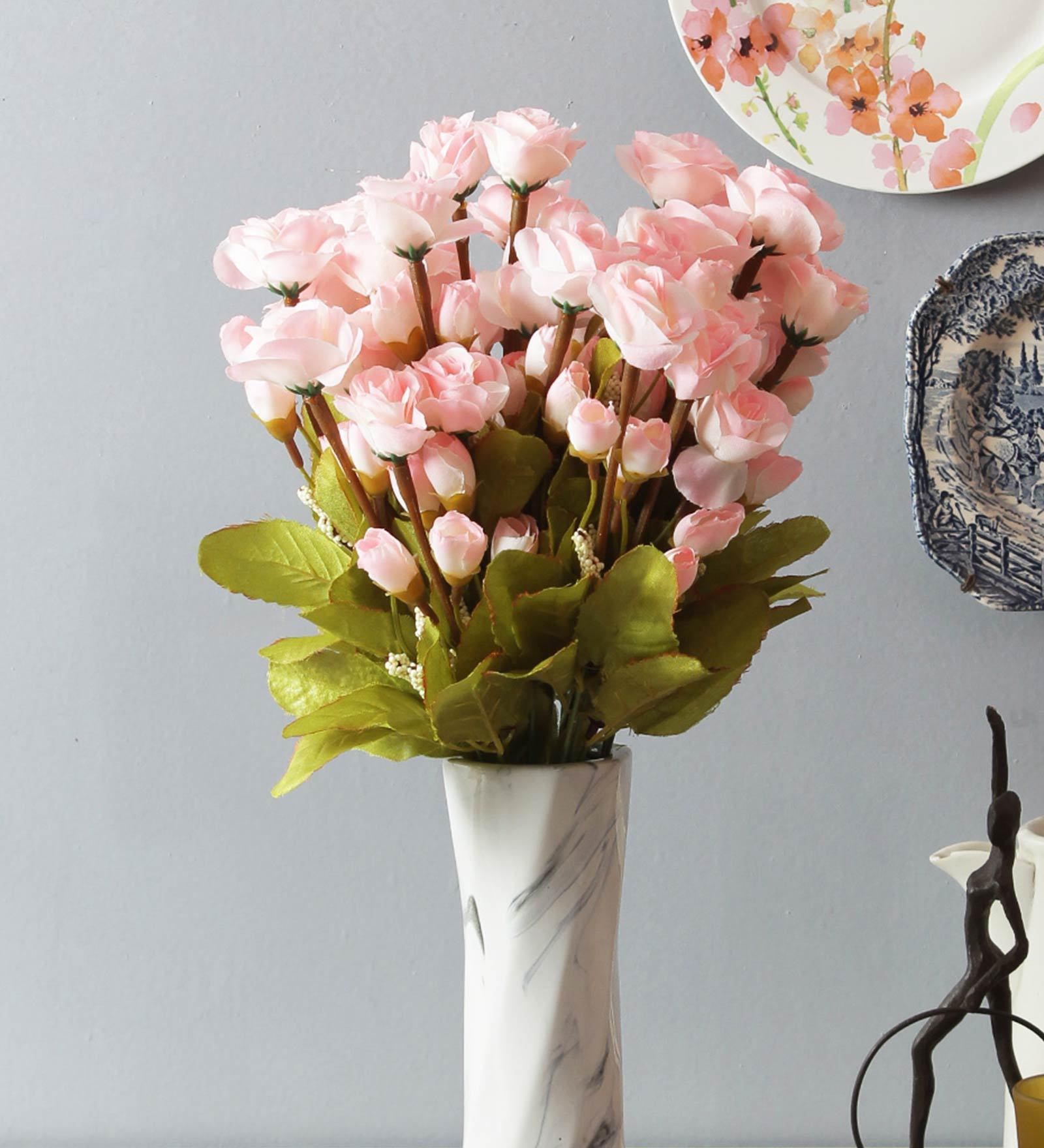Buy Pink Fabric & Plastic Blooming Dale Artificial Flowers at 25% OFF ...