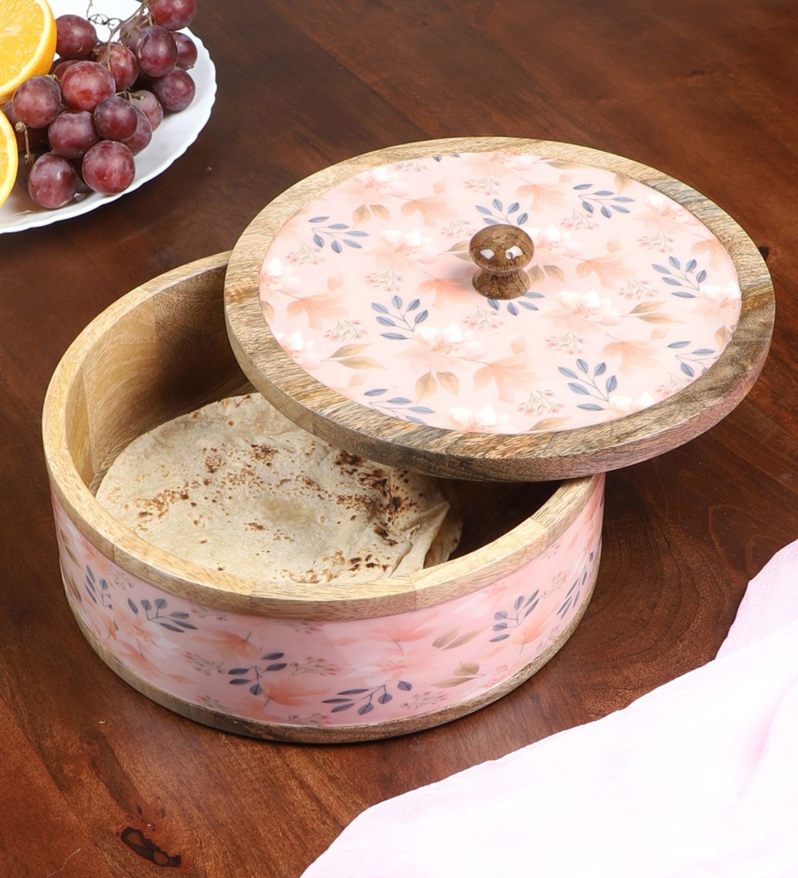 Buy Blossom Curl Roti Box at 100% OFF by Brick Brown | Pepperfry