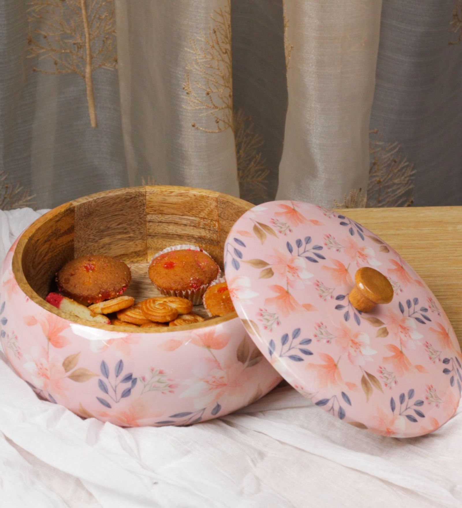 Buy Blossom Roti Box at 100% OFF by Brick Brown | Pepperfry