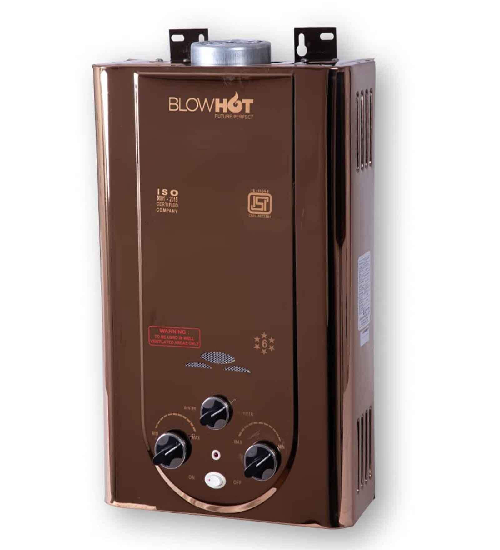 Buy BlowHot 6L Automatic LPG Gas Water Heater Geyser (Instant Warm ...