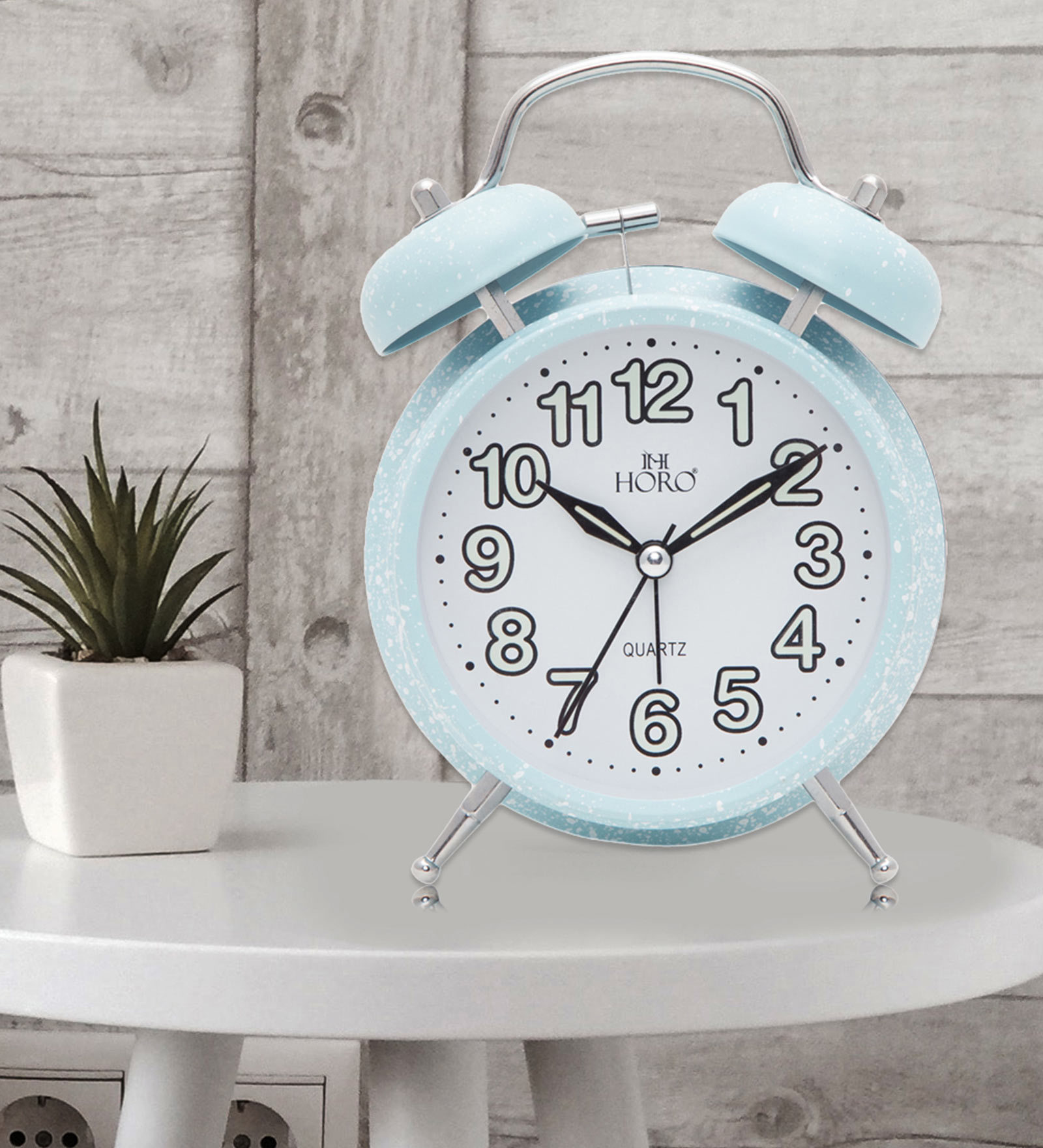Buy Mini Blue Analog Alarm Table Clock at 41% OFF by Horo | Pepperfry