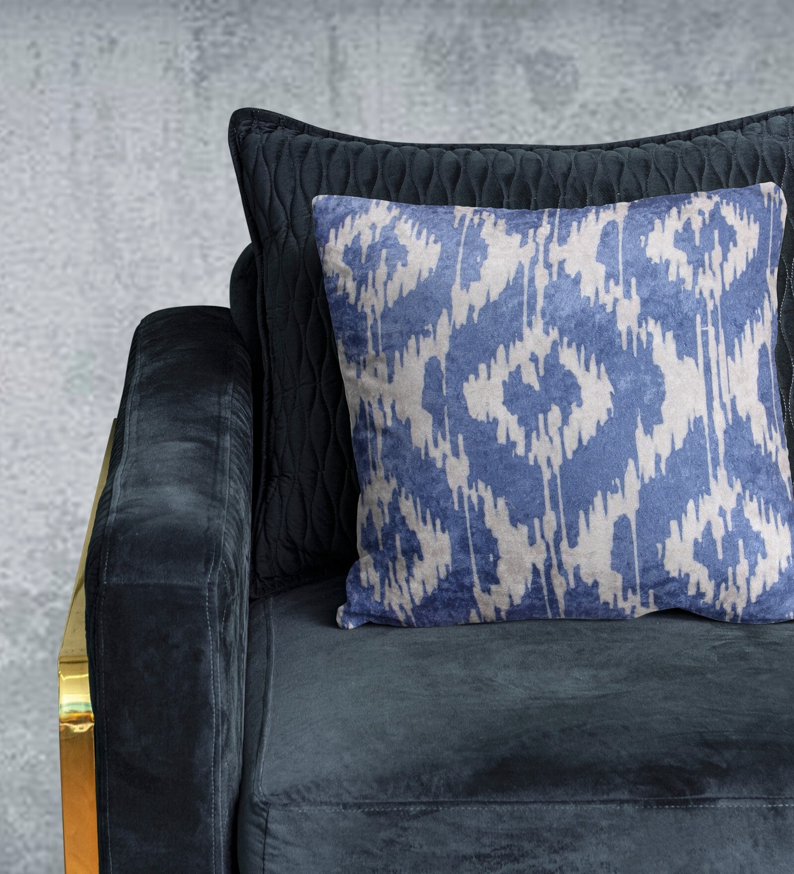 Buy Blue Velvet Traditional 12 X 12 inch Cushion Cover by Tasseled Home ...