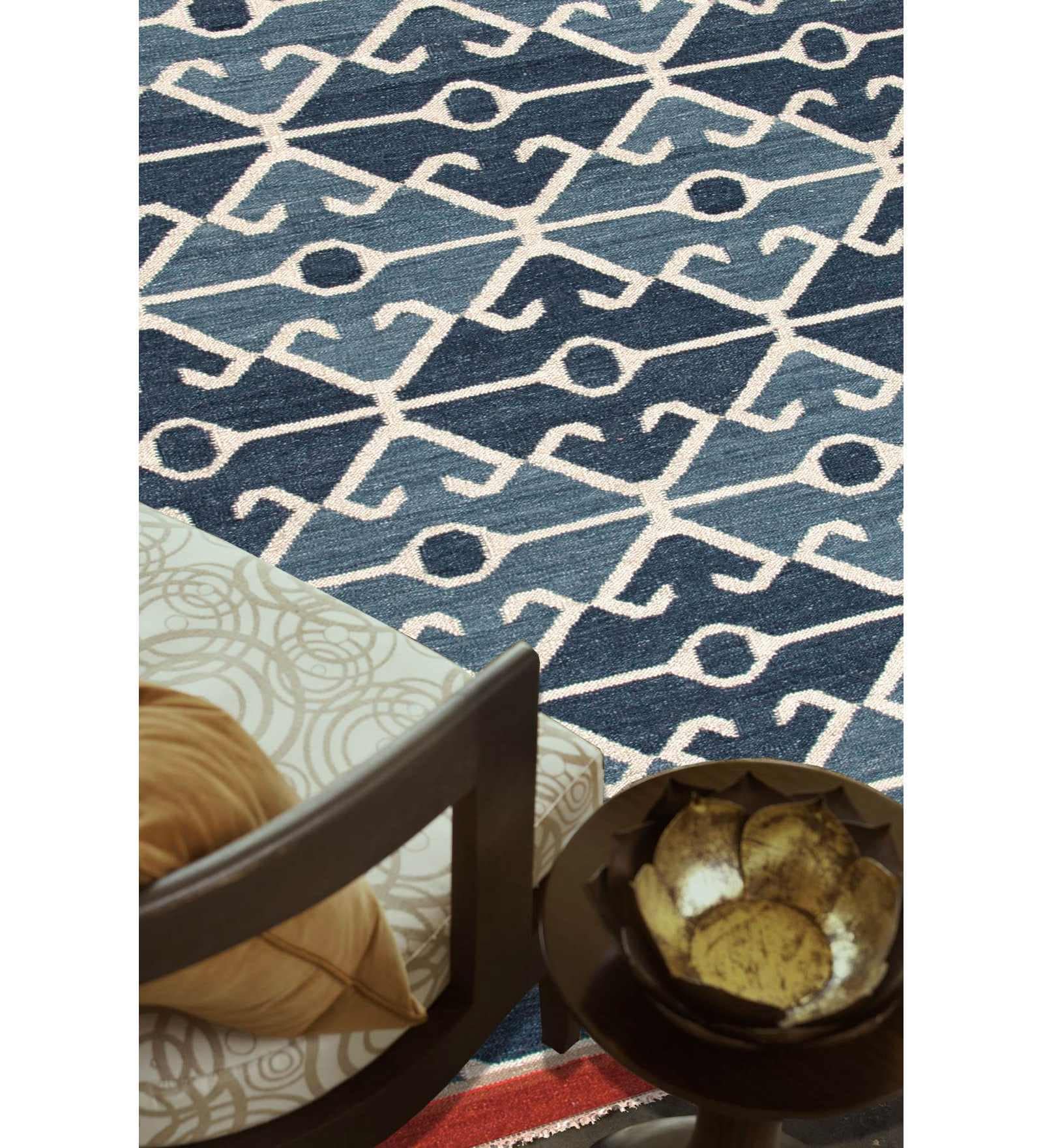 Buy Abstract Patteren Wool 8 x 5 feet Hand Woven Carpet by Jaipur Rugs ...