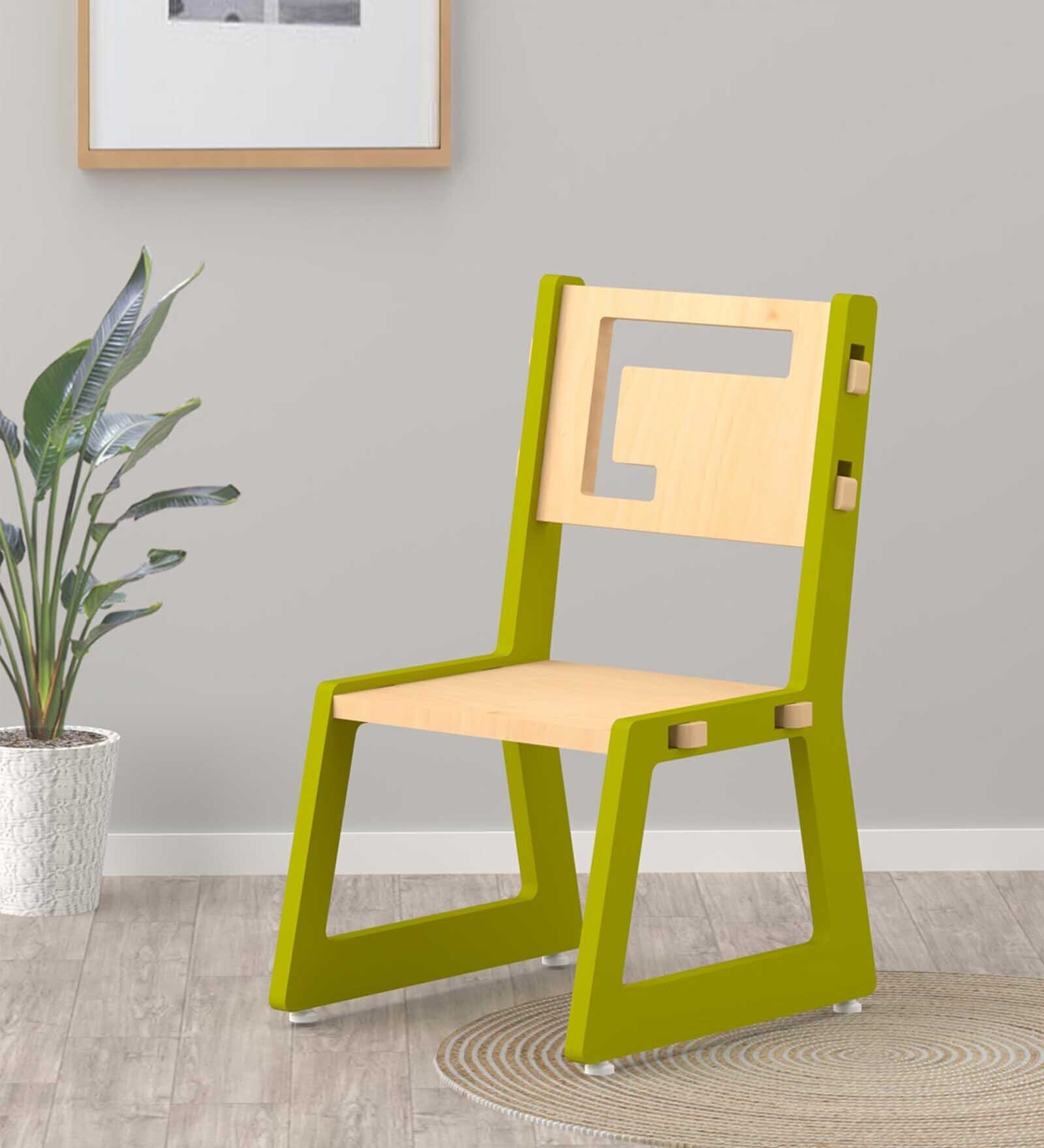 Buy Blue Apple Kids Study Chair in Green Colour at 10% OFF by X&Y ...