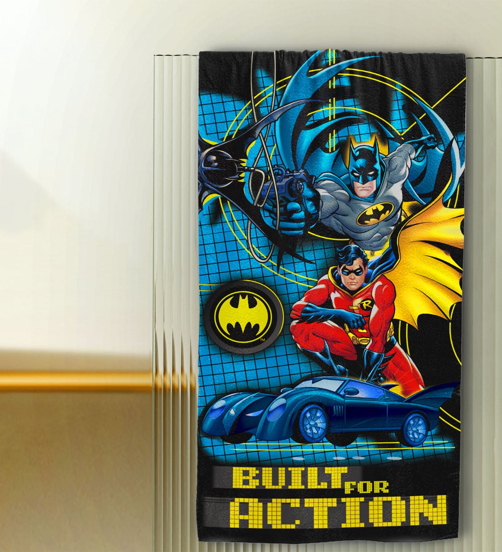 Buy Blue Batman Cotton 47 x 24 Inch Kids Towel 1 Pc By Sassoon Fab at ...