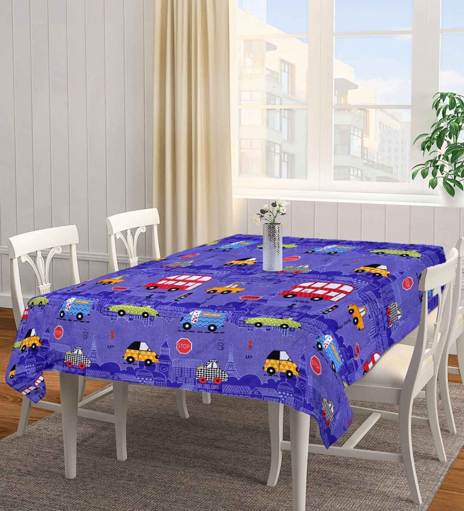Buy Blue Blended Cotton Cartoon 90x60 Inches Table linen at 63% OFF by ...