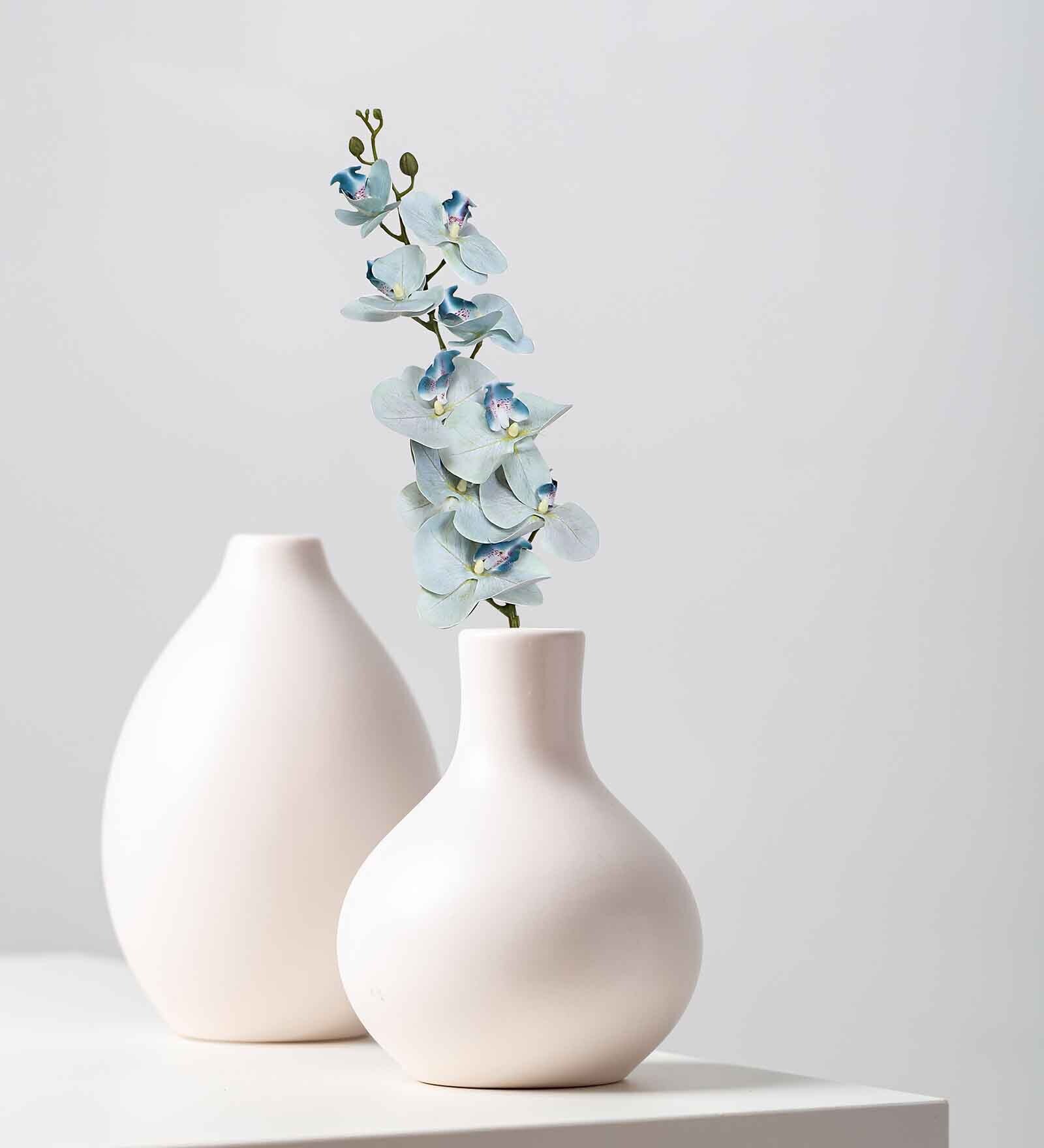 Buy Greyish Blue & Green Plastic Artificial Flower at 13% OFF by The ...