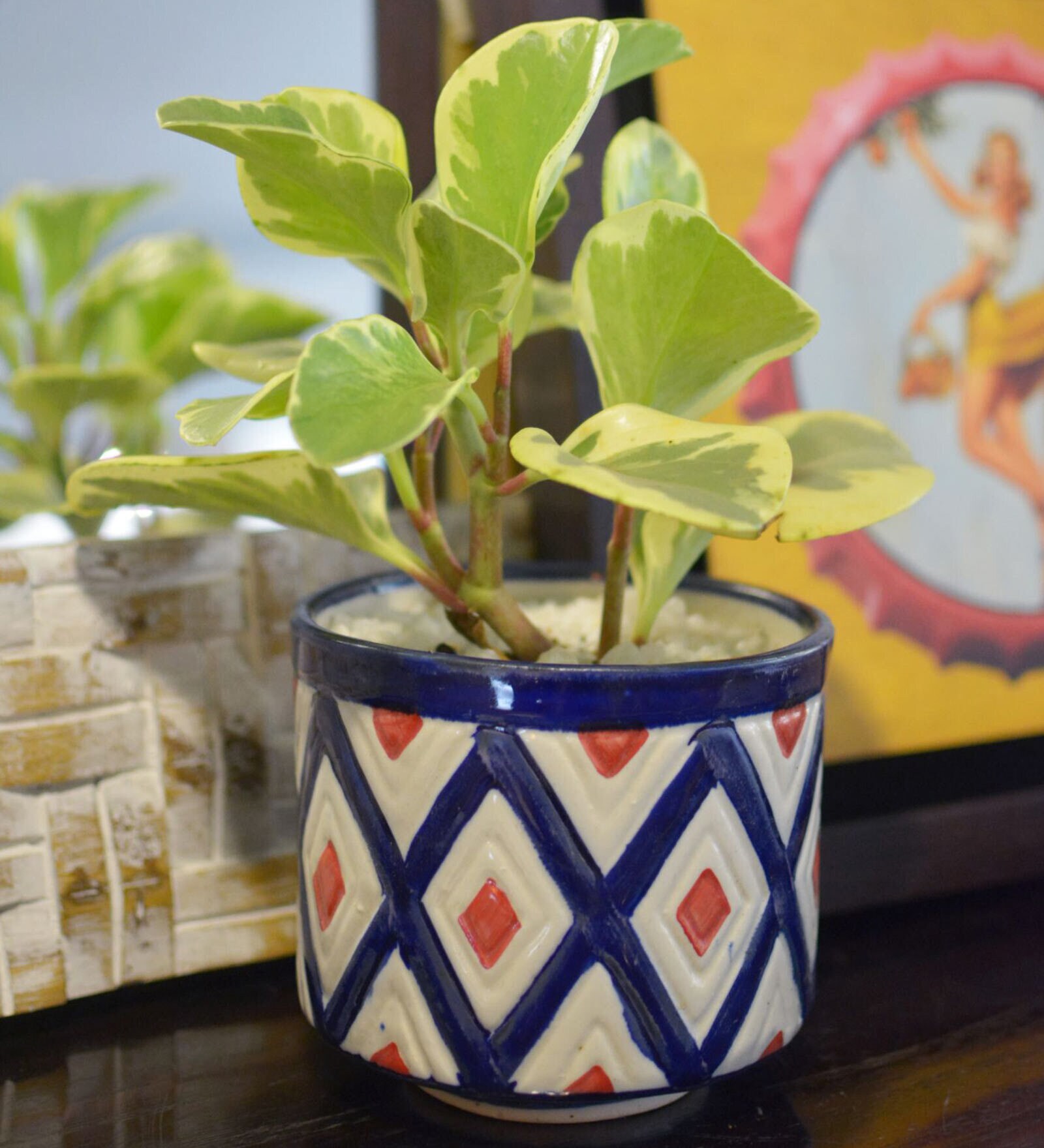 Buy Blue Ceramic Hansel Desk Pot by TA Home Decor at 29% OFF by TA Home ...