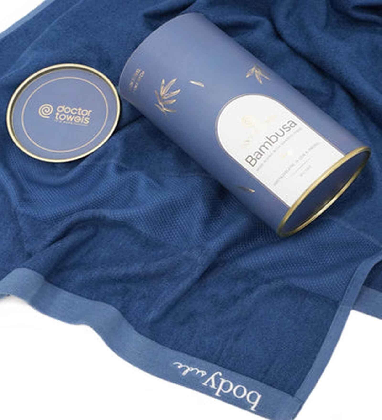 Buy Blue Bamboo Terry Solid 550 GSM Bath Towel with Gift Box at 16% OFF ...