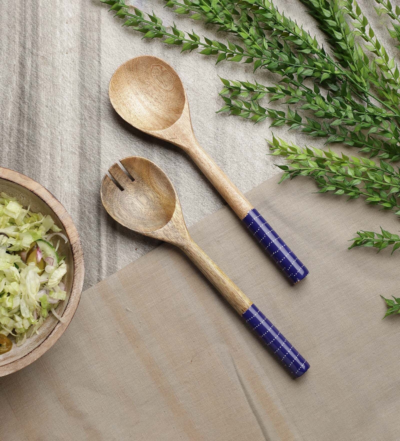 Buy Dots Brown MDF (Set of 2) Serving Cutlery at 63% OFF by The Decor ...