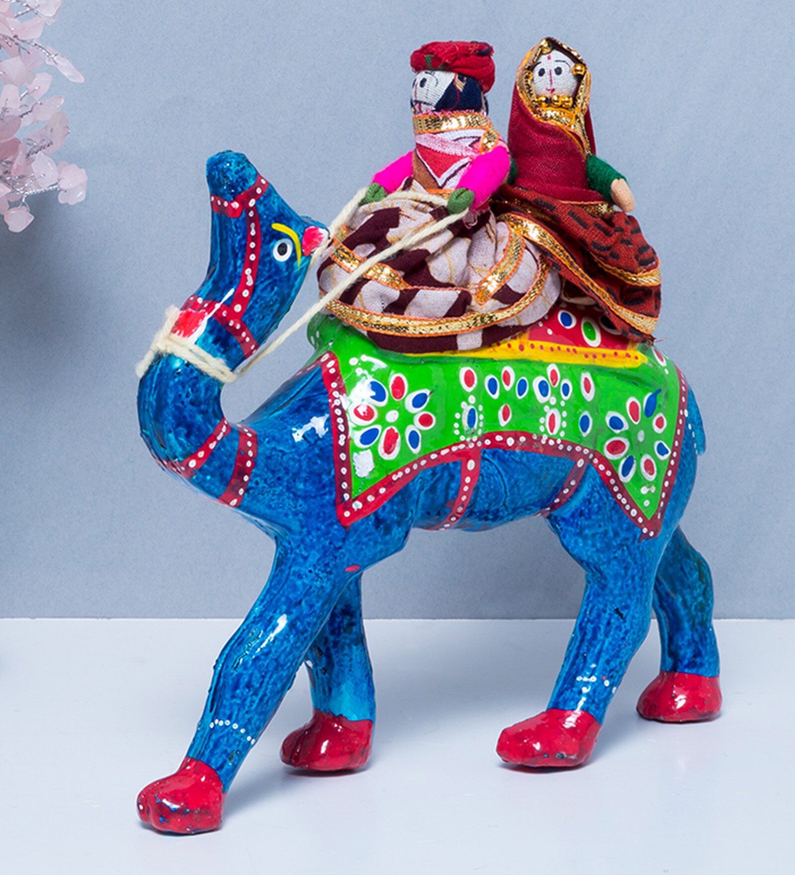 Buy Blue Fiber Camel Handmade Gift Item by Golden Peacock Online ...