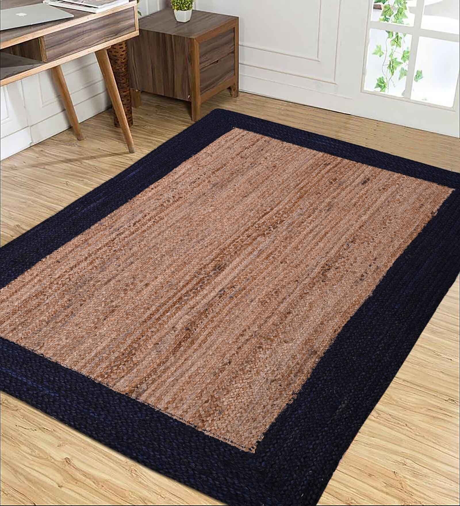 Buy Blue Jute Solid 60 x 36 Inches Dhurrie at 35% OFF by Potlistudio ...