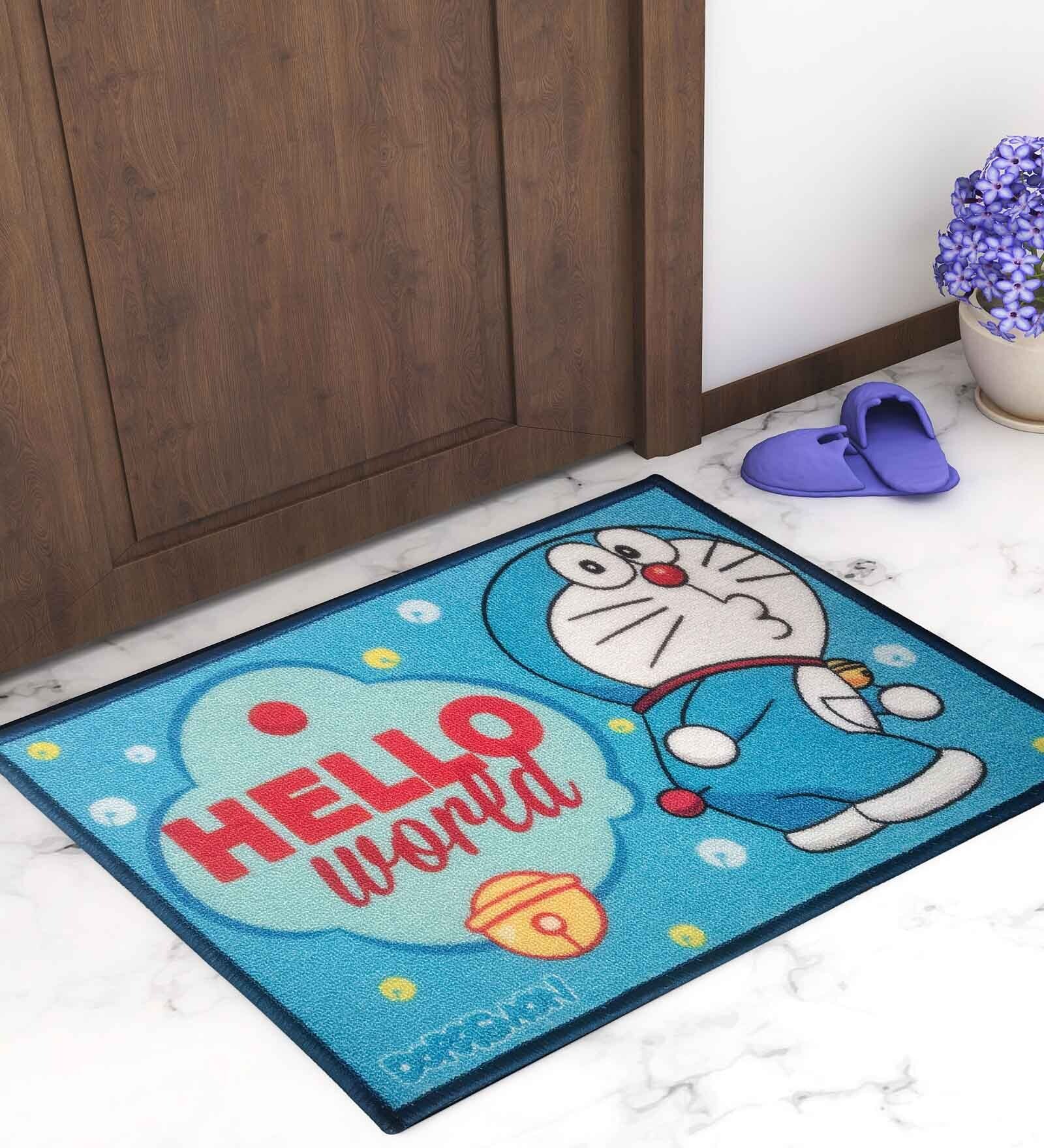 Buy Blue Kids Nylon 23x15 Inches AntiSkid 1 Door Mat By Athom Living at ...