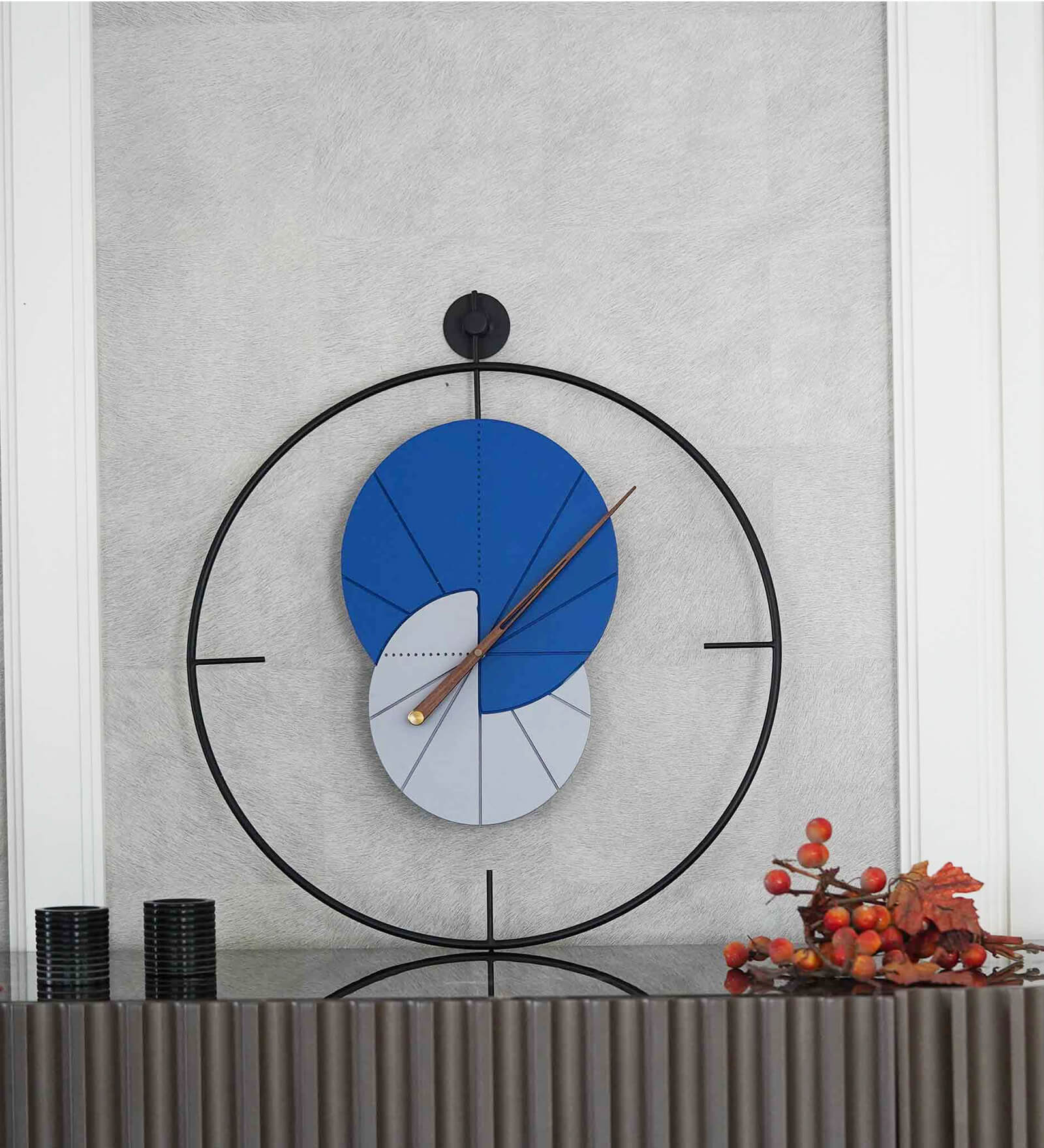 Buy Blue Lagoon Decorative Clock at 39% OFF by One Triple Decor | Pepperfry