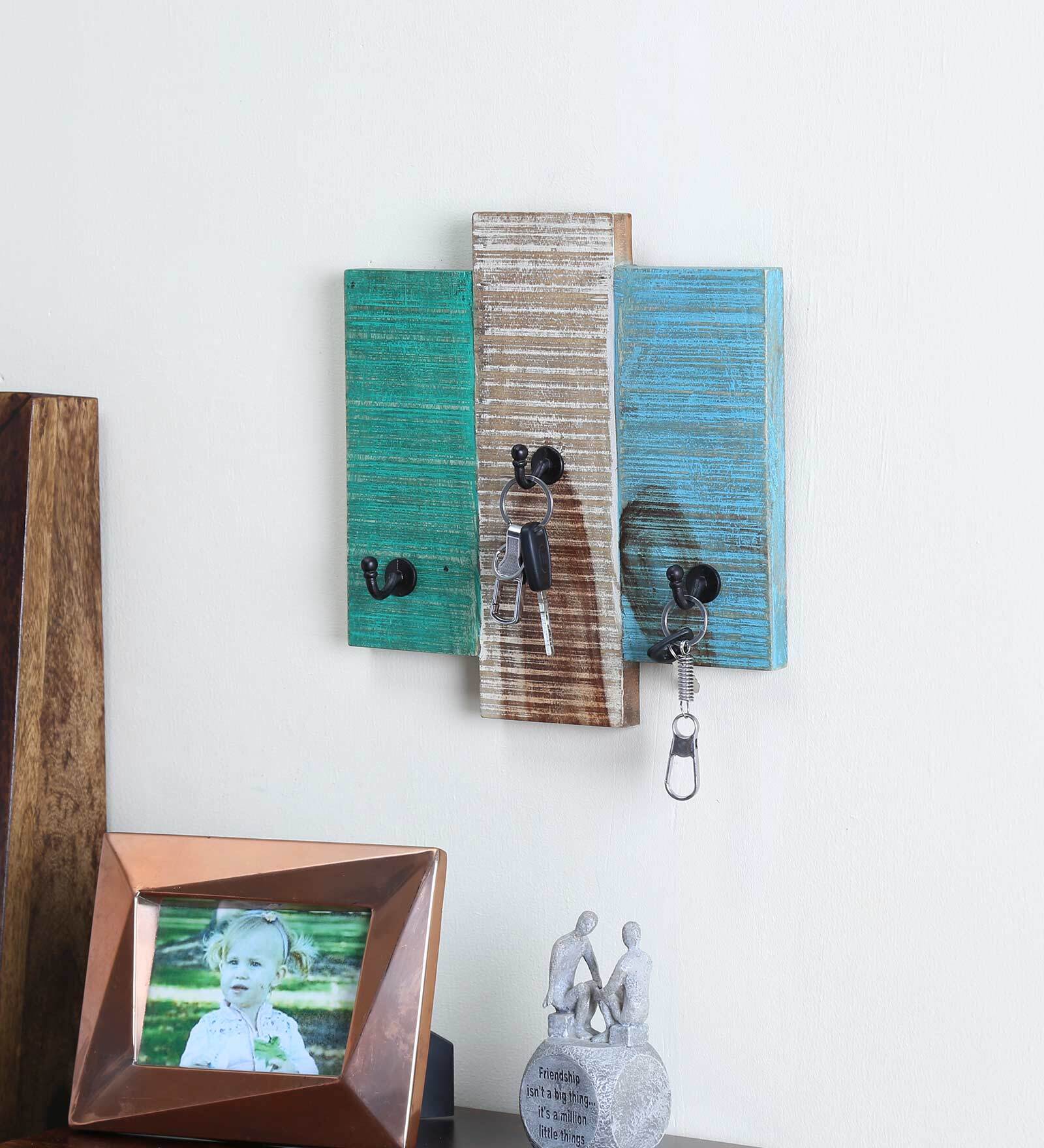 Buy Blue Mdf Key Holder at 44% OFF by Craft Tree | Pepperfry