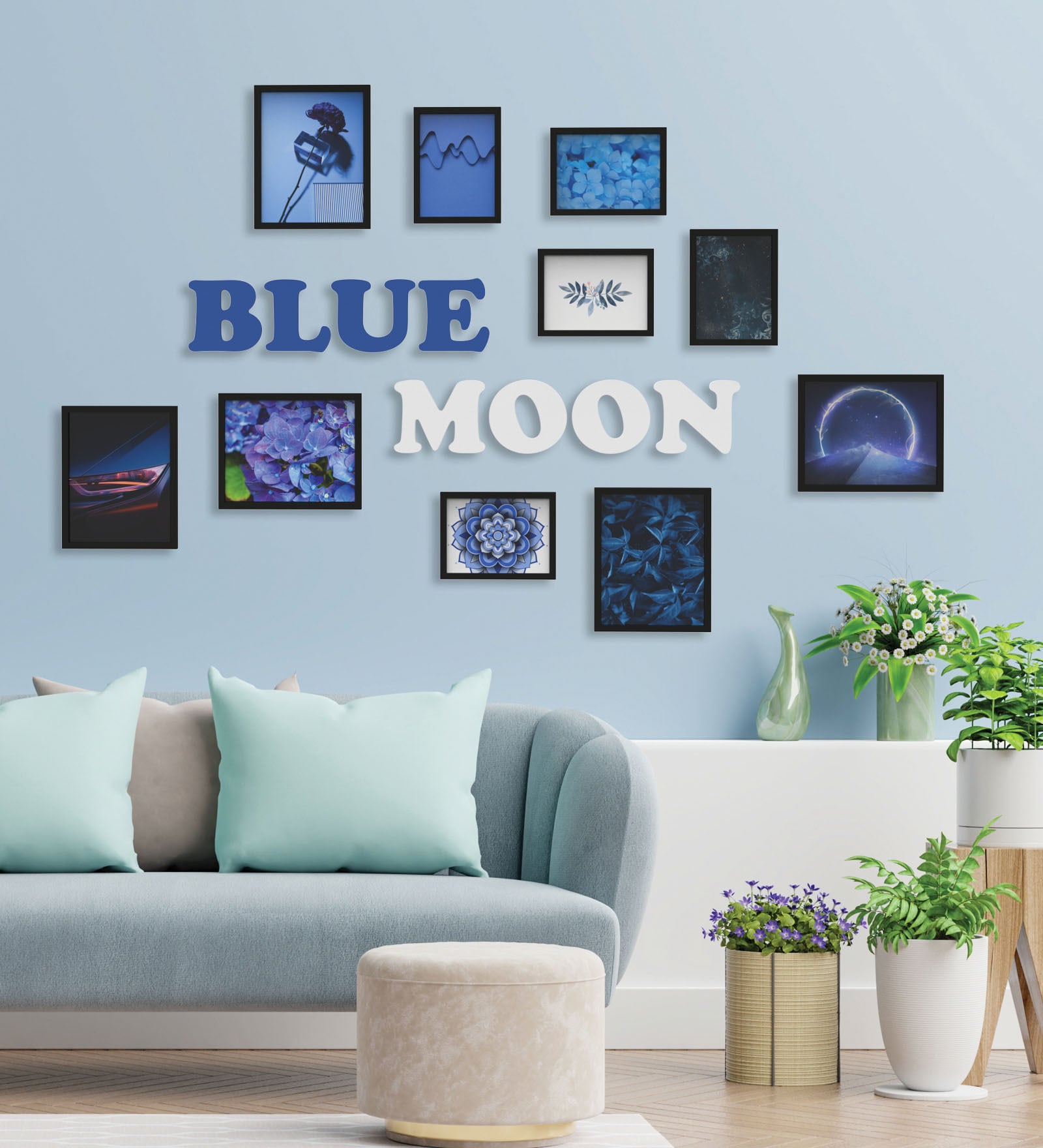 Buy Blue Moon (Set Of 10) Black MDF Collage-Photo Frames at 8% OFF by ...
