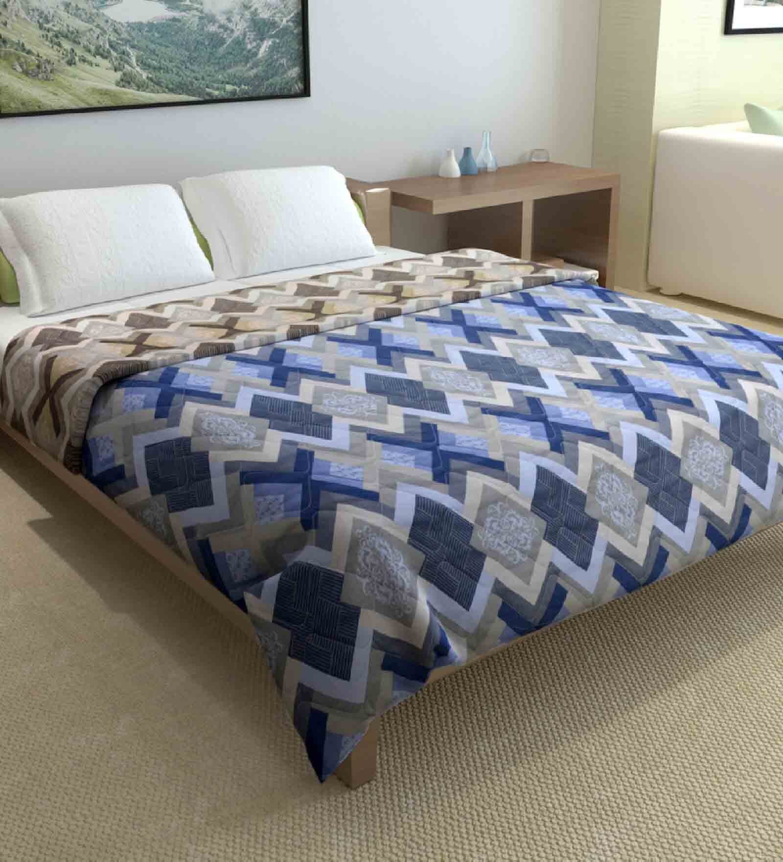 Buy Blue Polyester 150 Mild Winter Double Bed Comforter at 72% OFF by ...