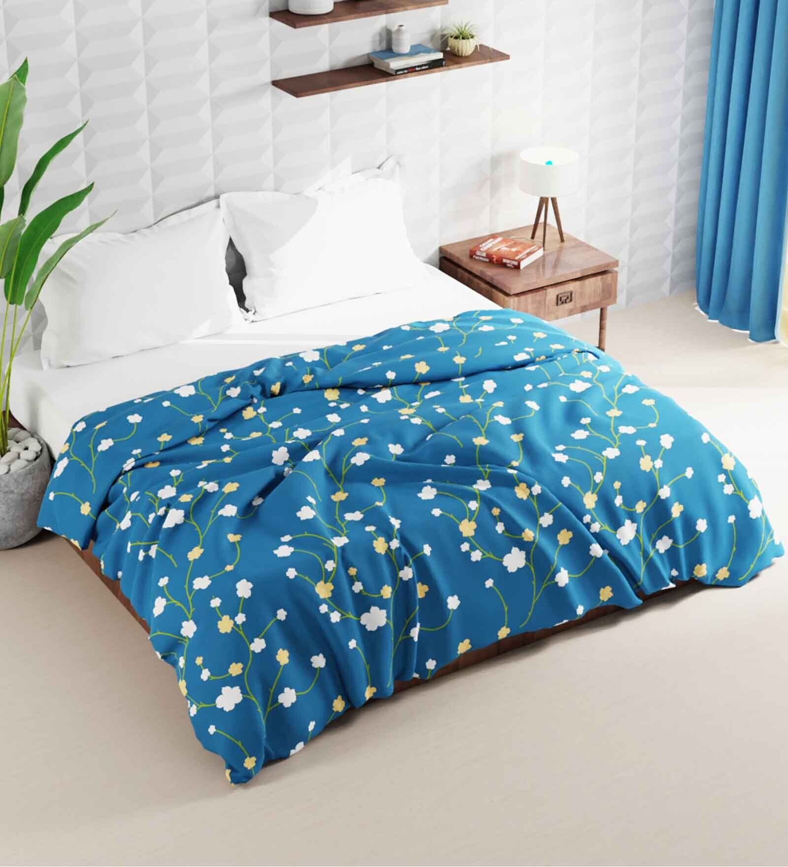 Buy Blue Polyester 150 Mild Winter Double Bed Comforter by BIANCA at 73 ...