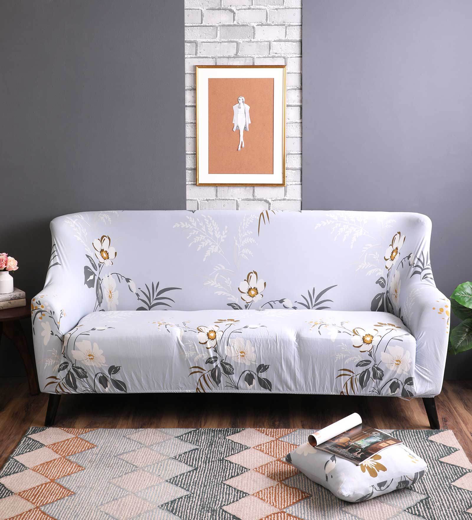 Buy Blue Polyester Sofa Cover by House of Quirk at 32% OFF by House of ...