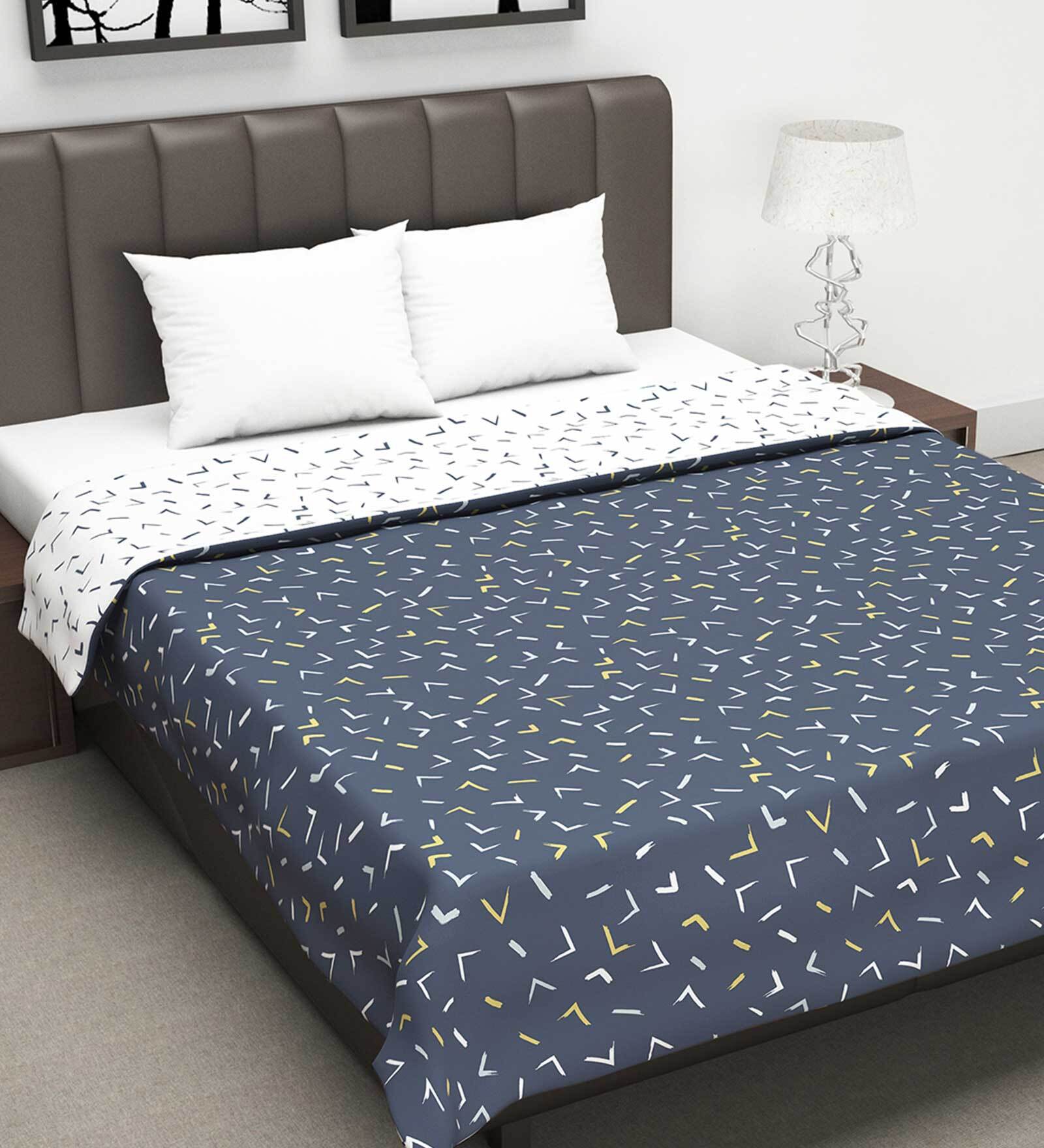 Buy Blue Polyester Twilight 120 GSM Single Ac Dohar by Divine Casa at ...