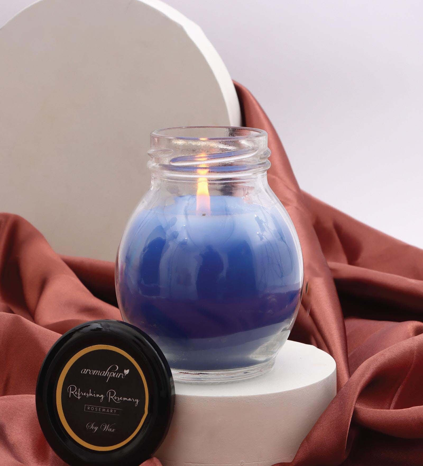 Buy Matki Blue Soy Wax Scented Candle at 16% OFF by Aromahpure | Pepperfry
