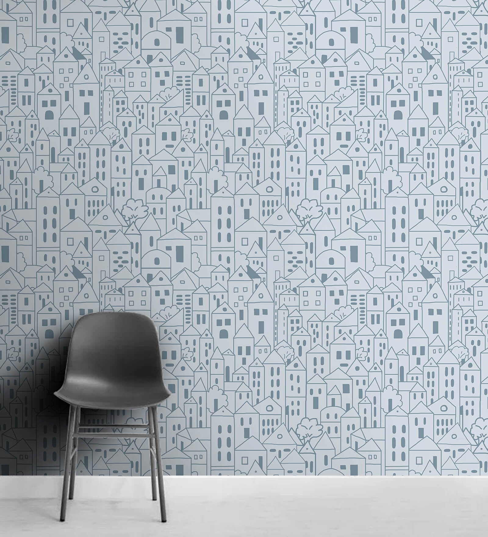 Buy Blue Village Wallpaper at 10% OFF by The Wall Chronicles | Pepperfry